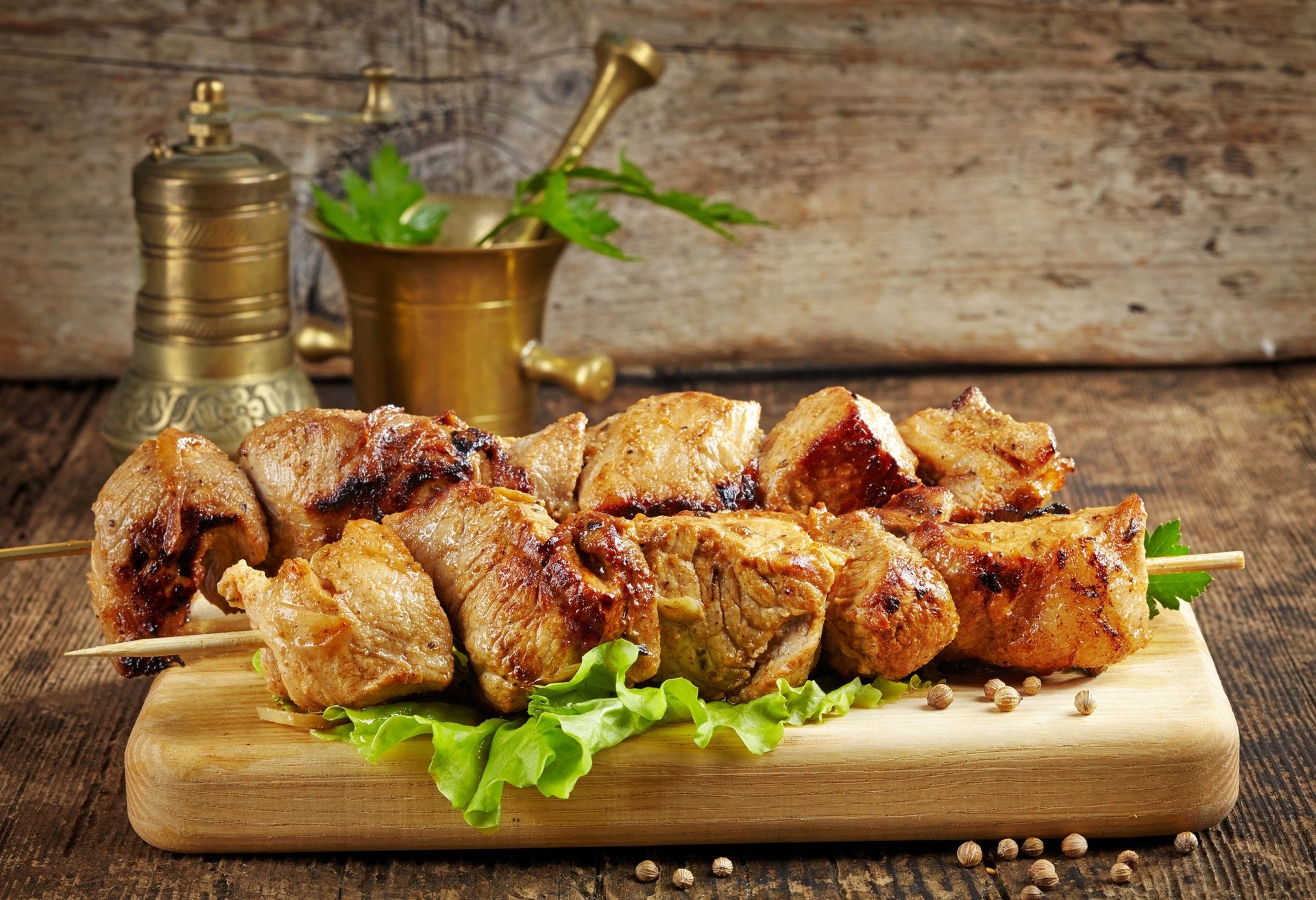Juicy Barbecue Meat Skewers HD Wallpaper – A Feast for Food Lovers ...