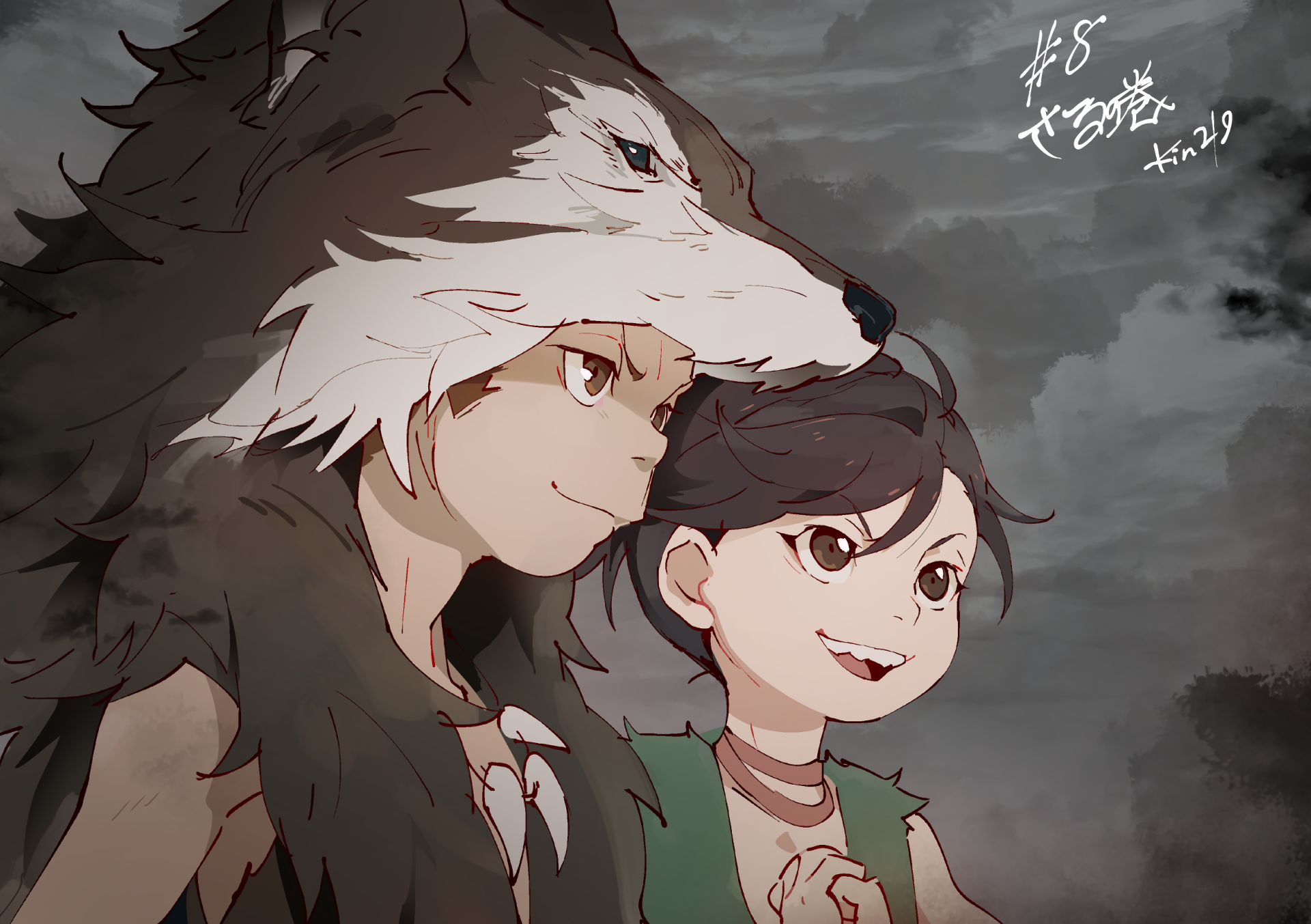 Dororo Anime HD Wallpaper – Epic Character Duo in Action by KIn