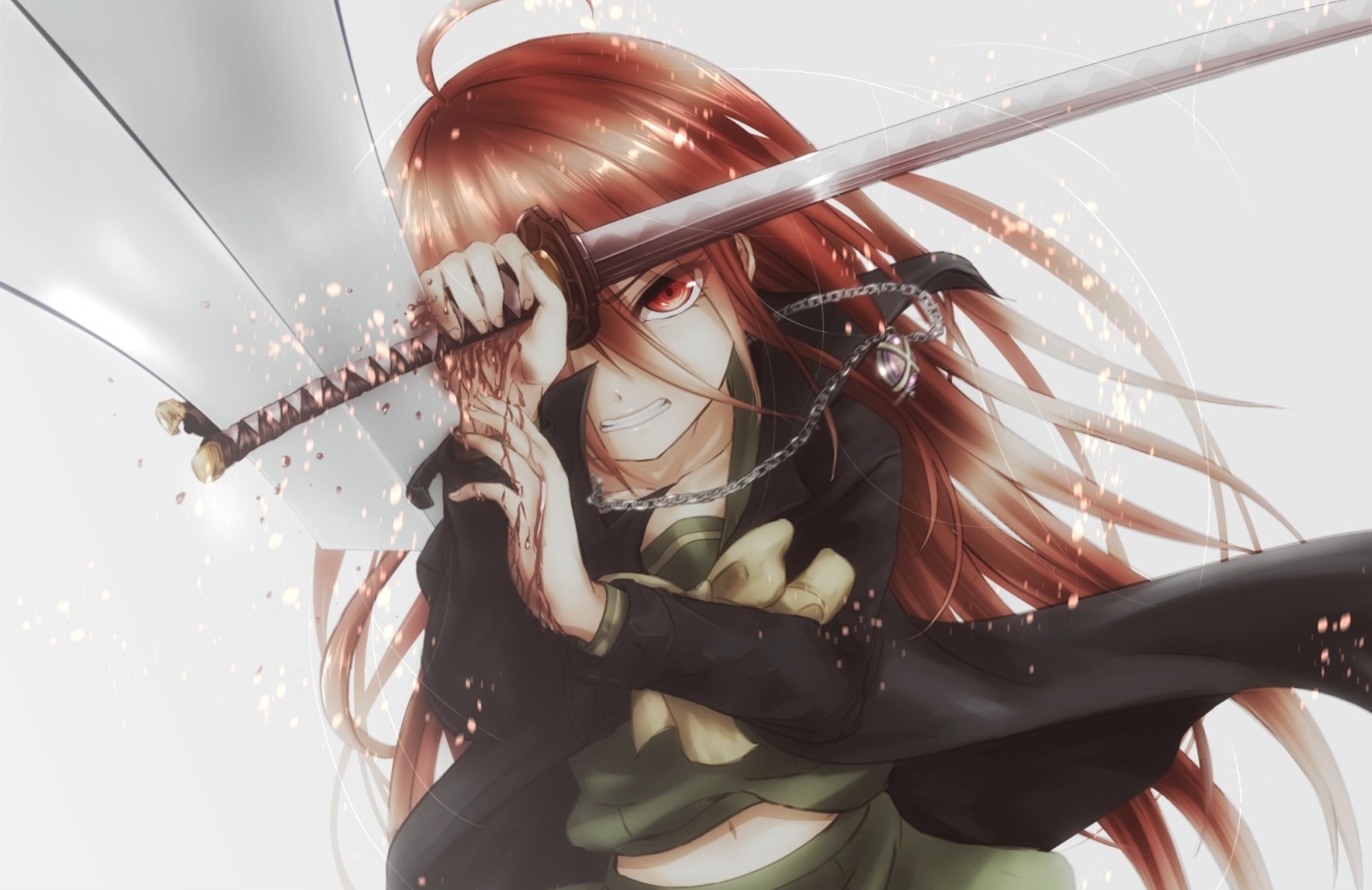Shana HD Wallpaper - Fierce Flame of Shakugan No Shana Anime by 肉まん