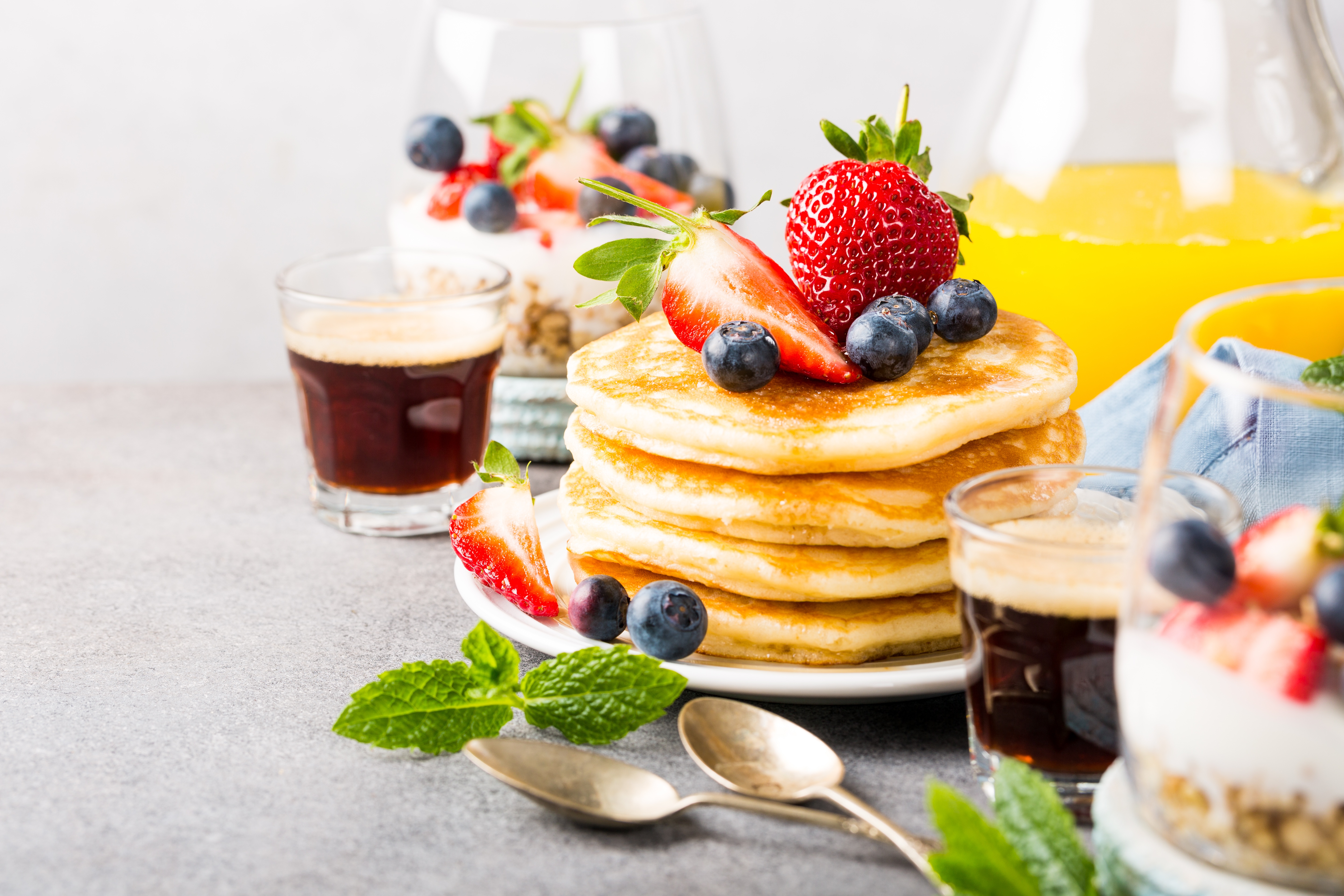 Download Blueberry Strawberry Fruit Berry Still Life Breakfast Food ...