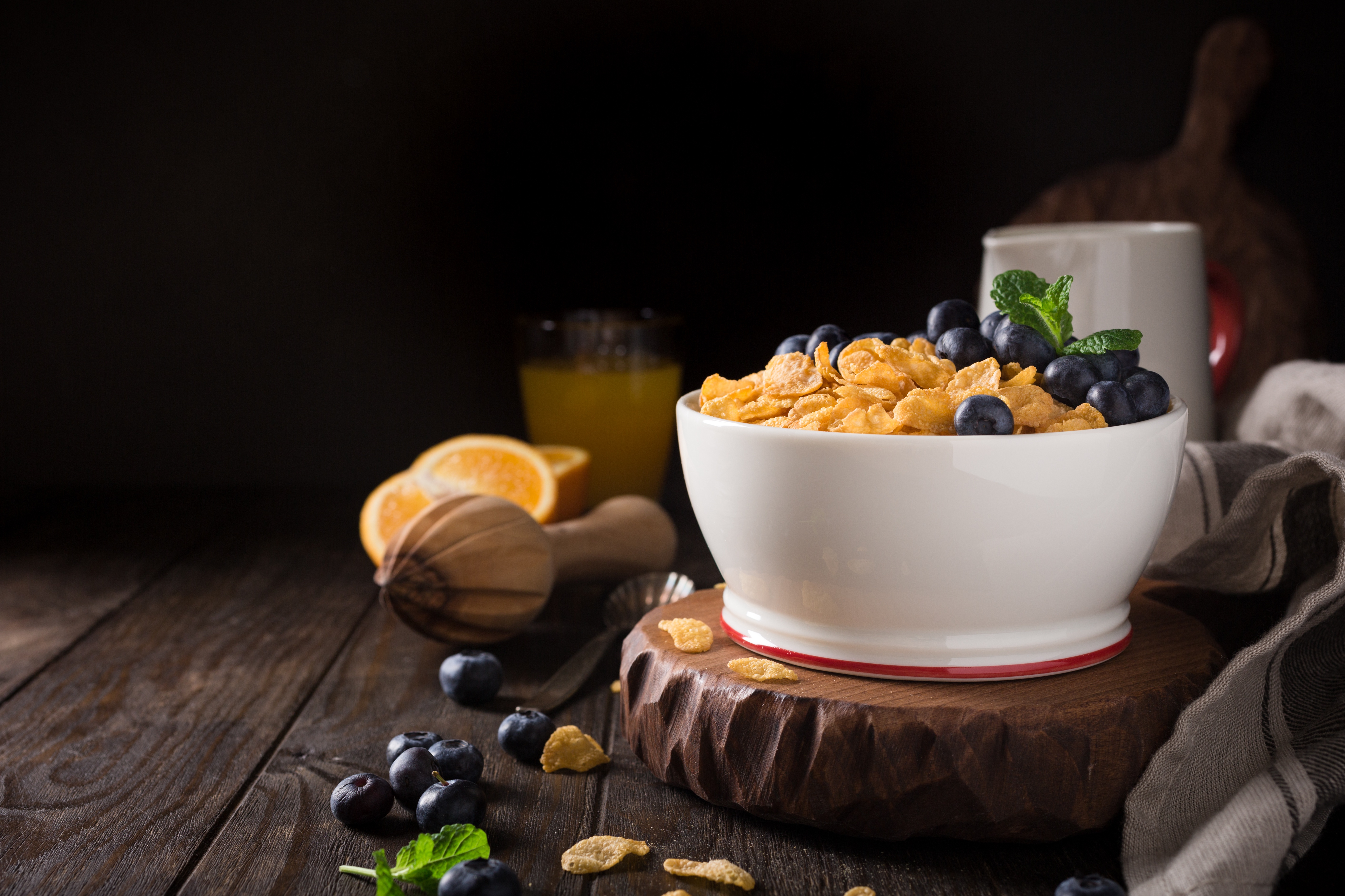 Morning Breakfast Fruit Wallpaper