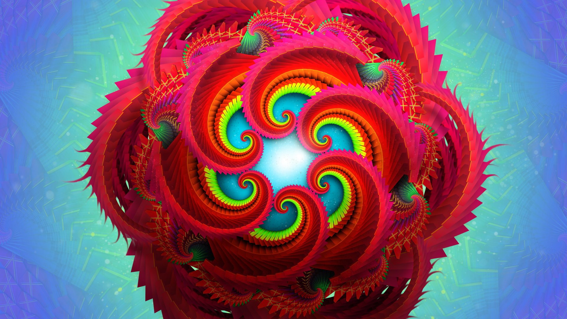 Fractal Fusion: 4K Ultra HD Abstract Wallpaper