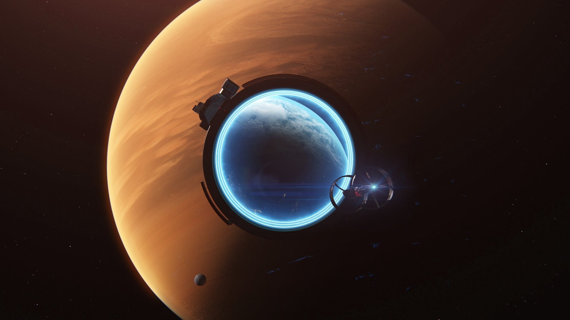 Epic Space Portal: Sci-Fi Spaceship Journey Beyond the Planet by ...