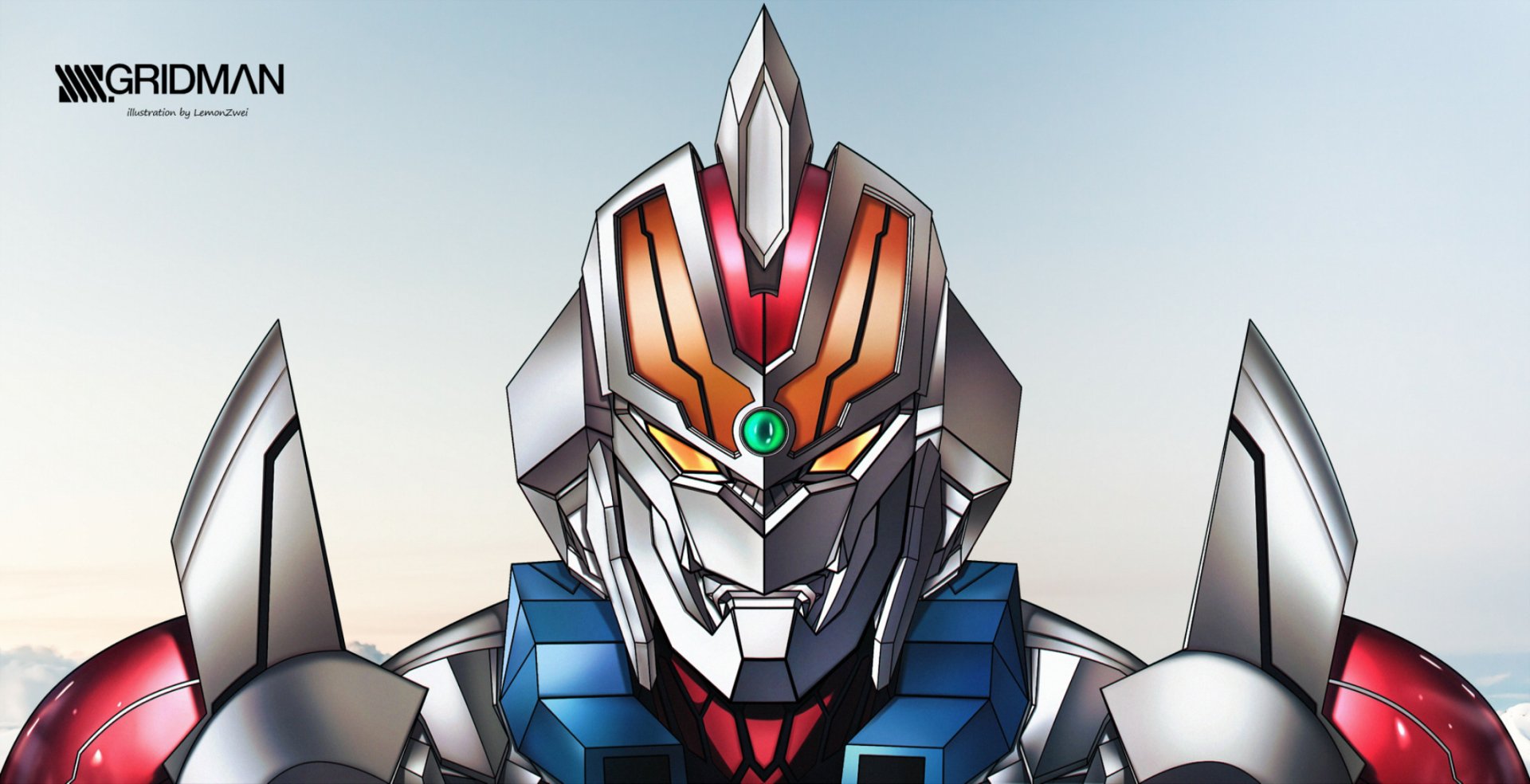 Download Gridman (SSSS.Gridman) Anime SSSS.Gridman HD Wallpaper by 静電気MZwei