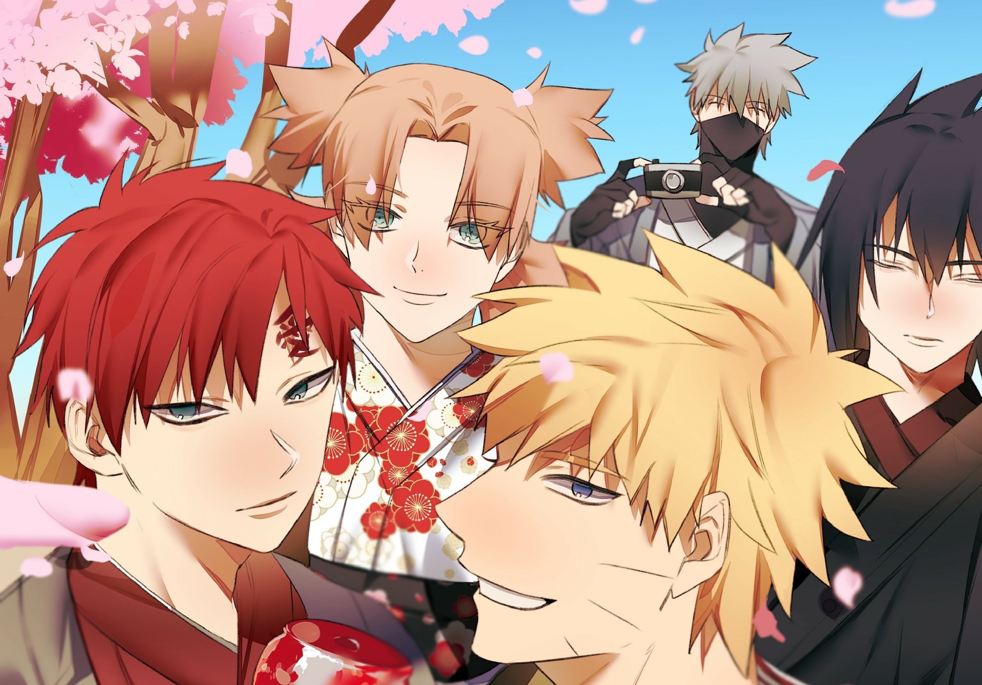 Download Sasuke Uchiha Kakashi Hatake Temari (Naruto) Gaara (Naruto ...