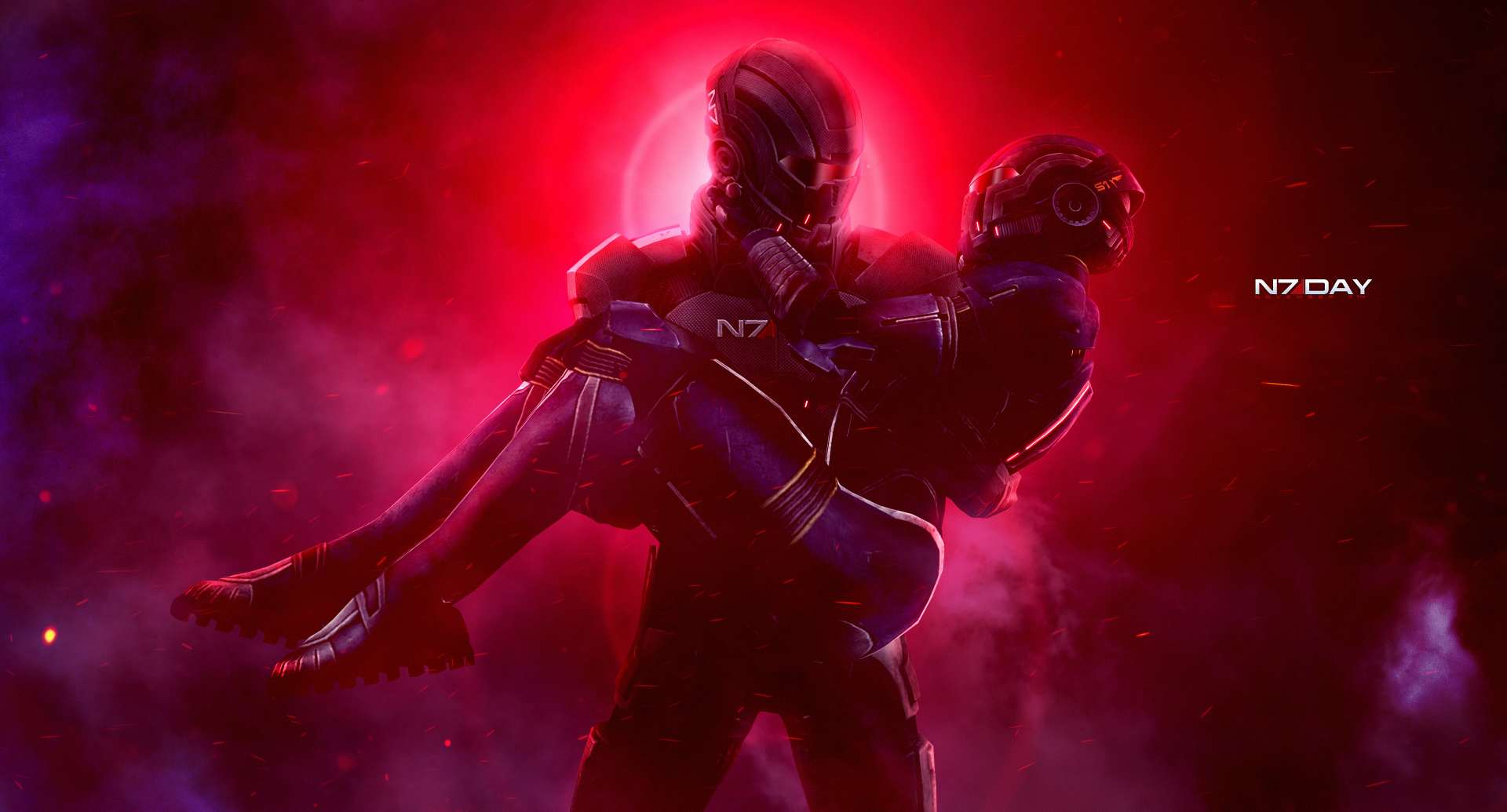 Download Sci Fi N7 (Mass Effect) Ashley Williams Commander Shepard ...