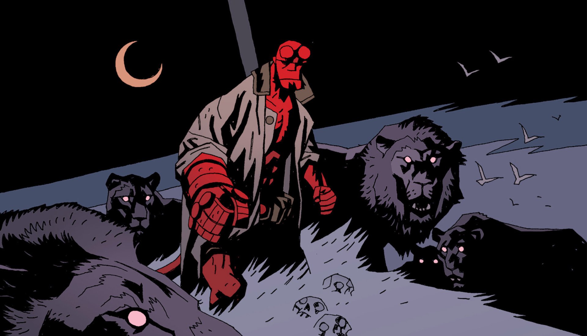 Download Comic Hellboy HD Wallpaper