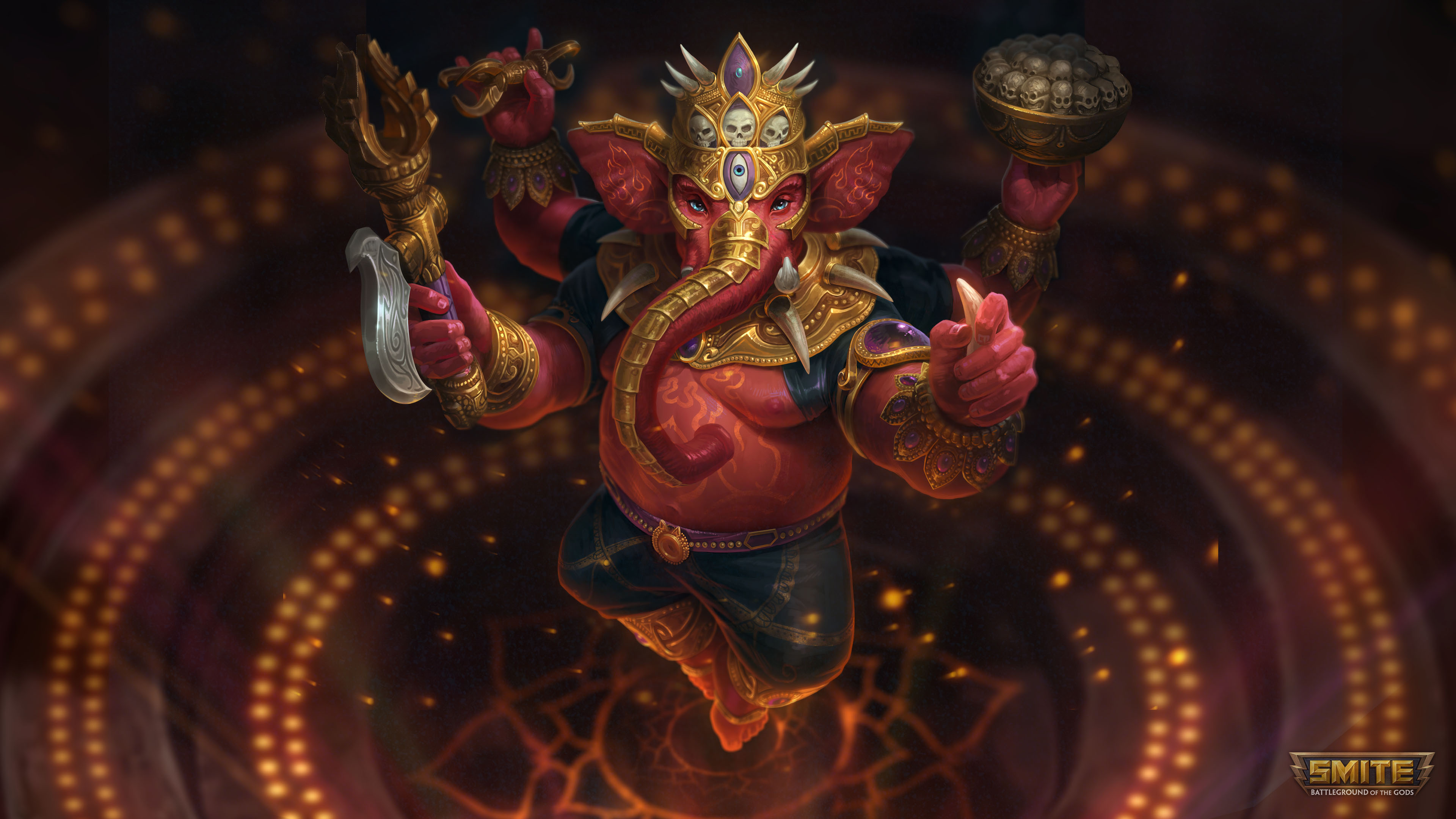 Download Ganesha (Smite) Video Game Smite 4k Ultra HD Wallpaper
