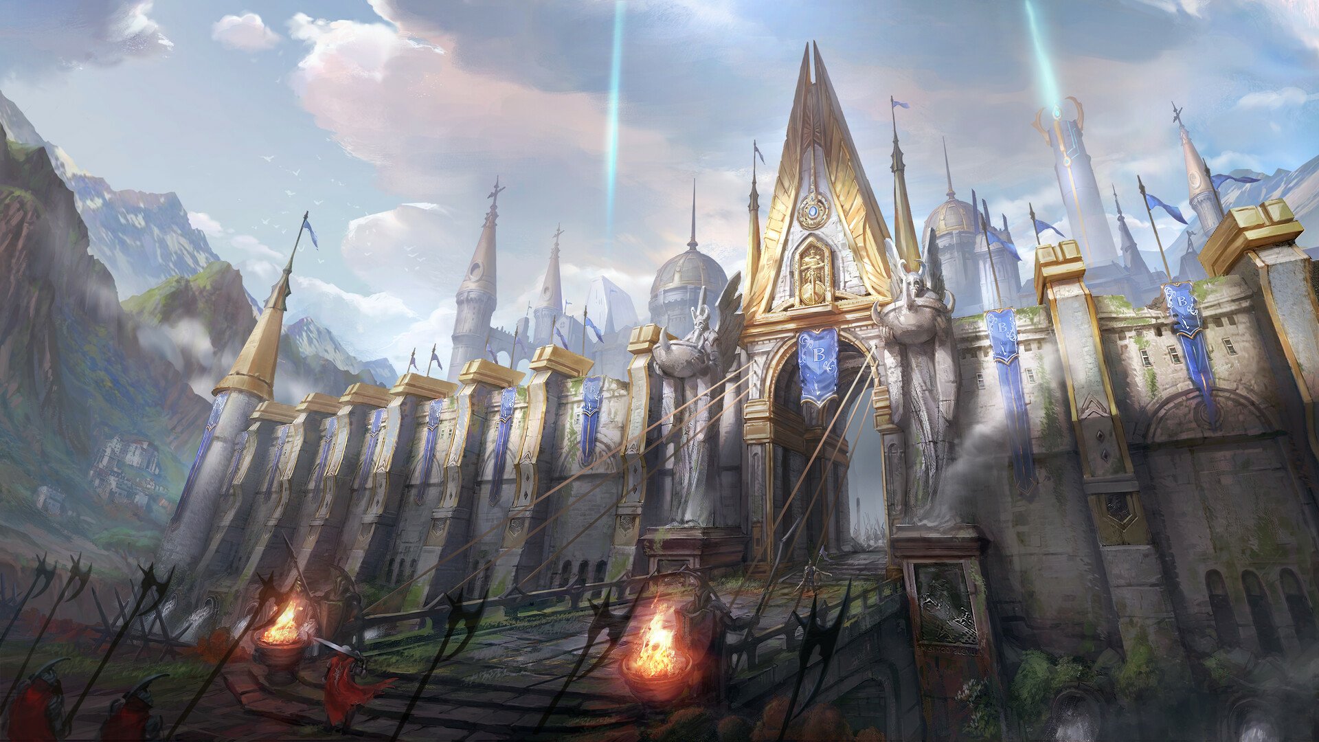 Download Fantasy Castle Gate HD Wallpaper by In Shoo