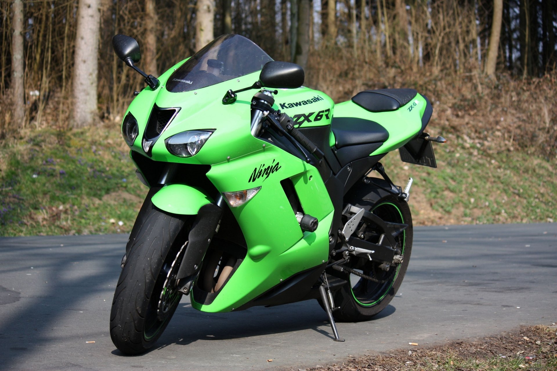 Download Kawasaki Ninja Bike Motorcycle Vehicle Kawasaki Ninja ZX-6R HD ...