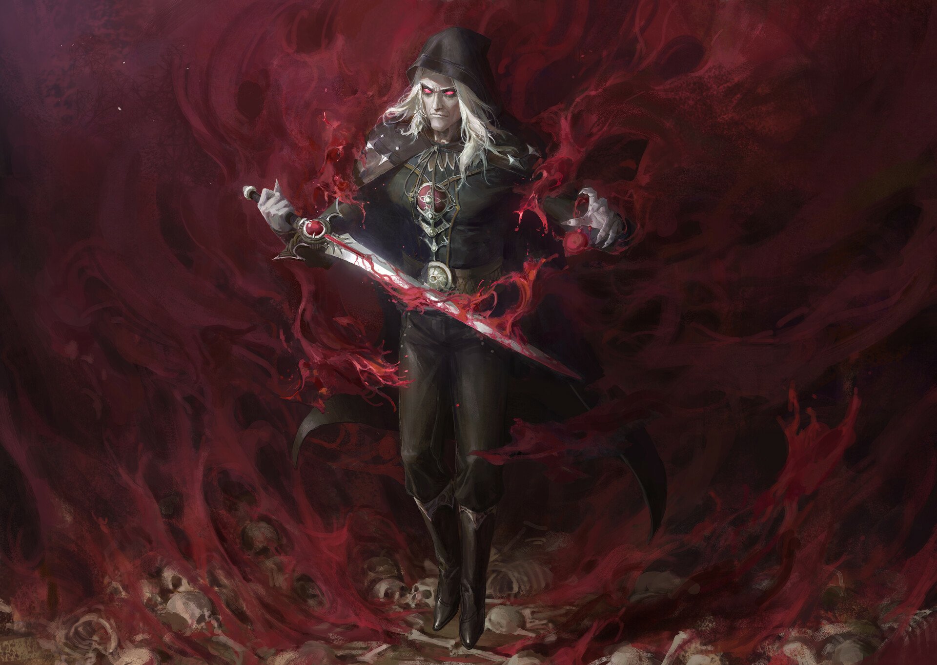 Necromancer's Wrath: White-Haired Sorcerer of Clash of Wonders by ...