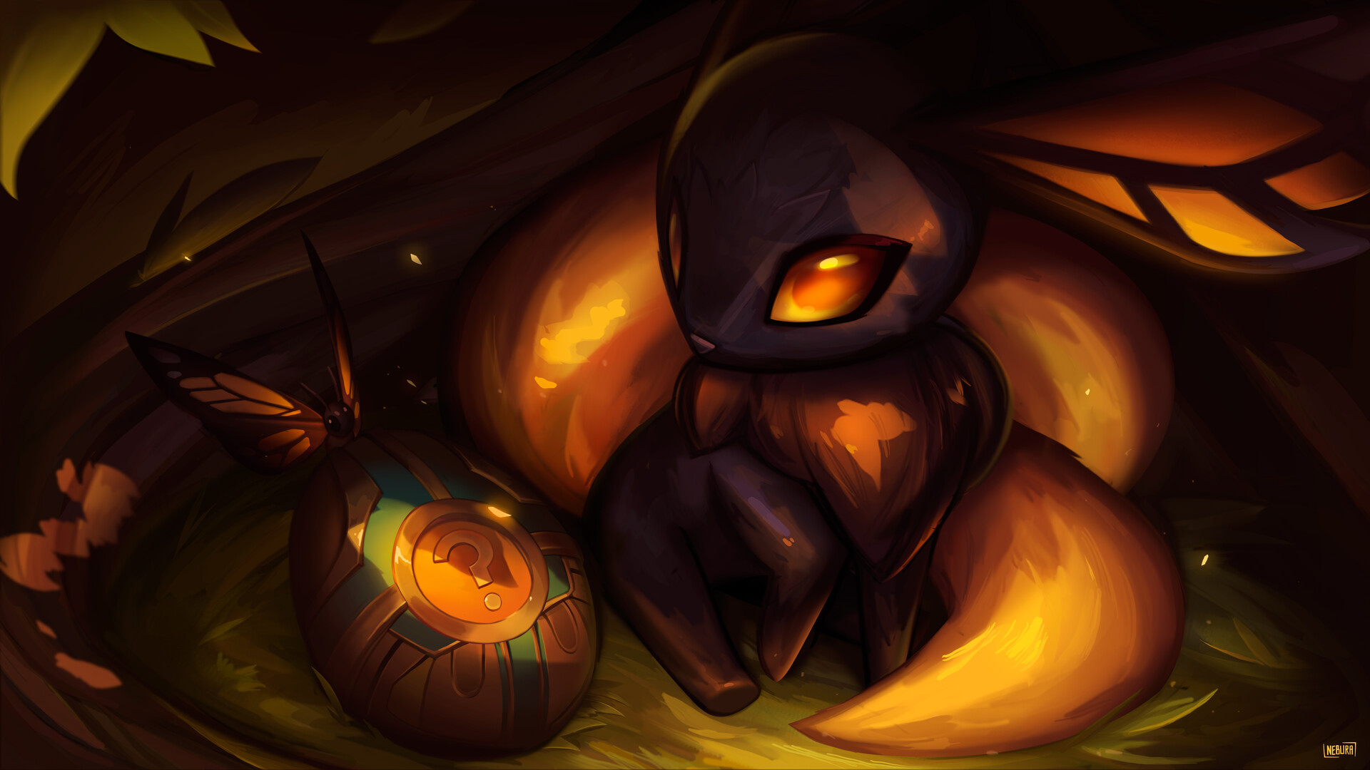 Chibi Little Devil Teemo TFT Wallpaper