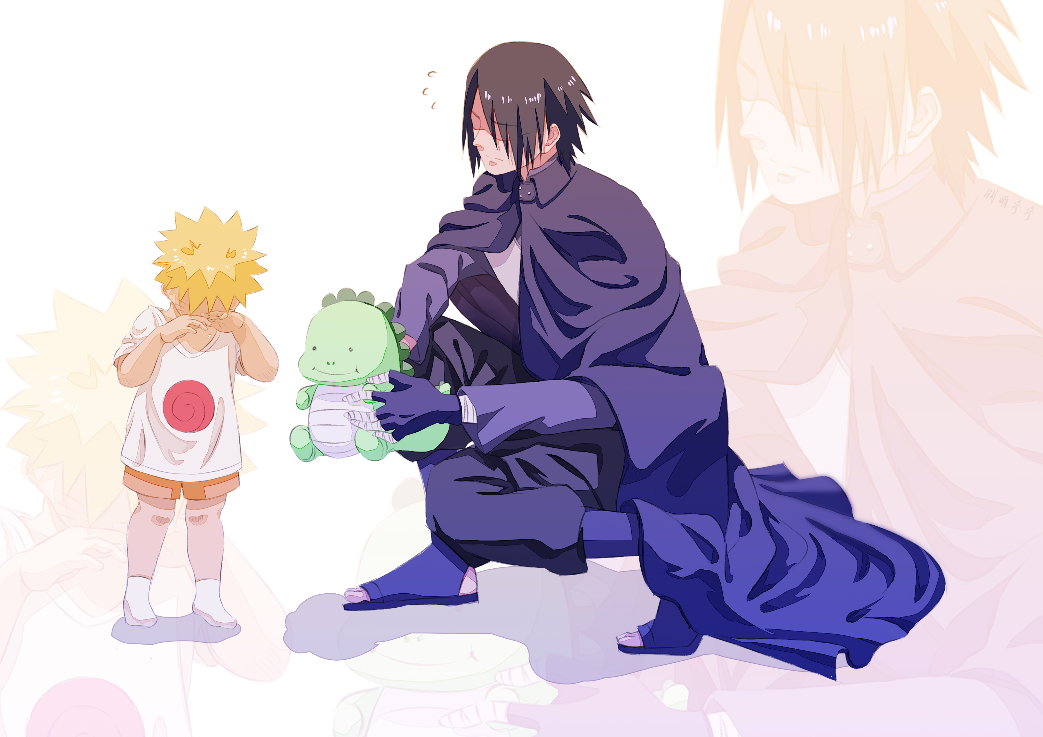 Naruto Baby Sasuke Wall Sticker Naruto Cartoon Uchiha Sasuke Naruto