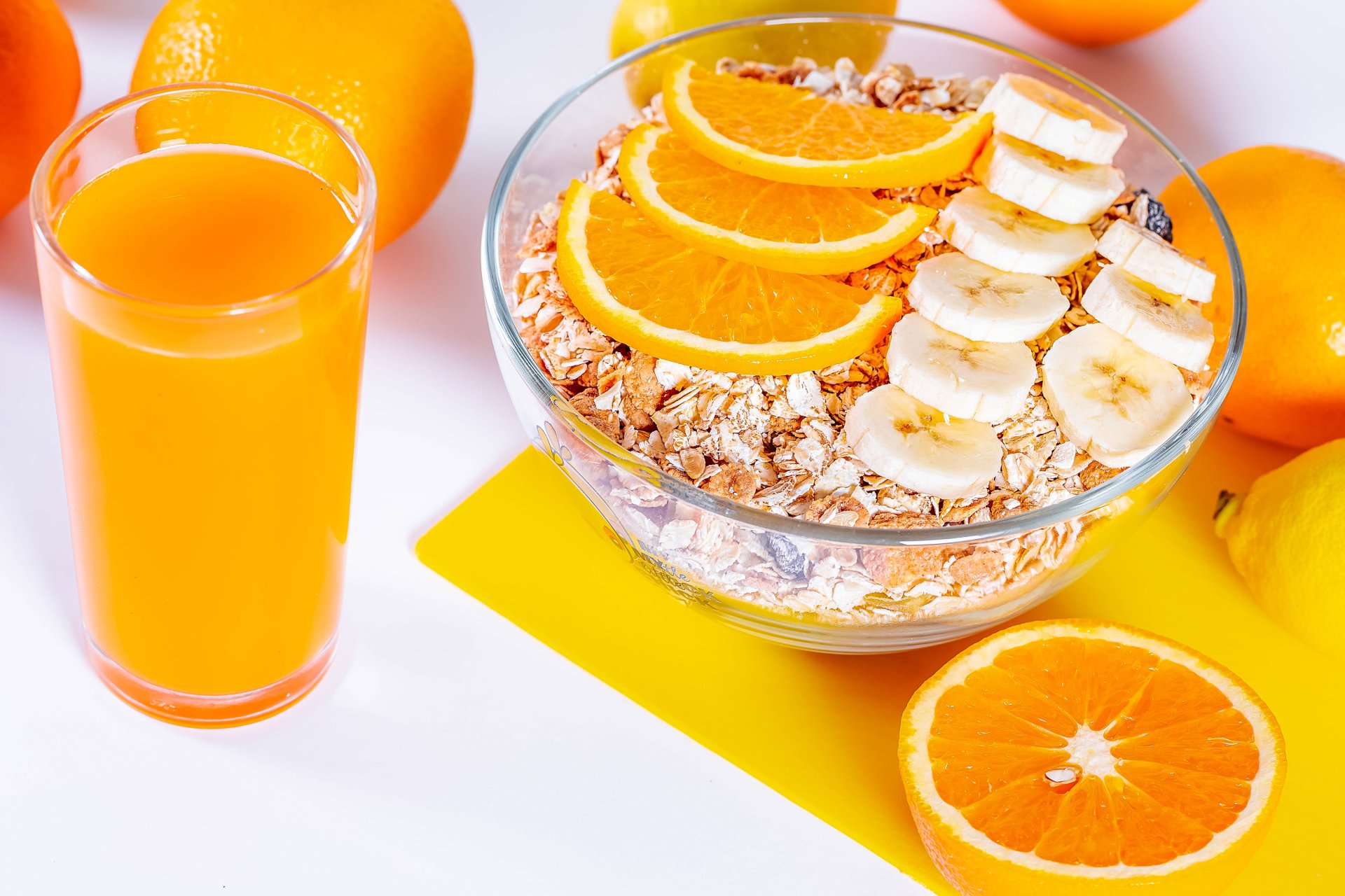 Download Orange (Fruit) Banana Muesli Fruit Juice Food Breakfast HD ...