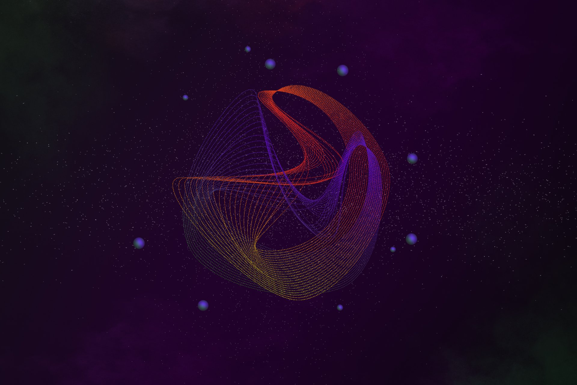 Cosmic Wave: Abstract Space Art HD Wallpaper by 3DART