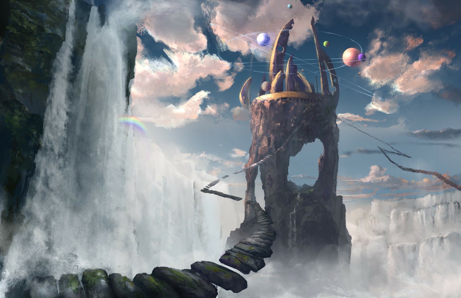 Download Fantasy Temple HD Wallpaper by Ryan Lowe