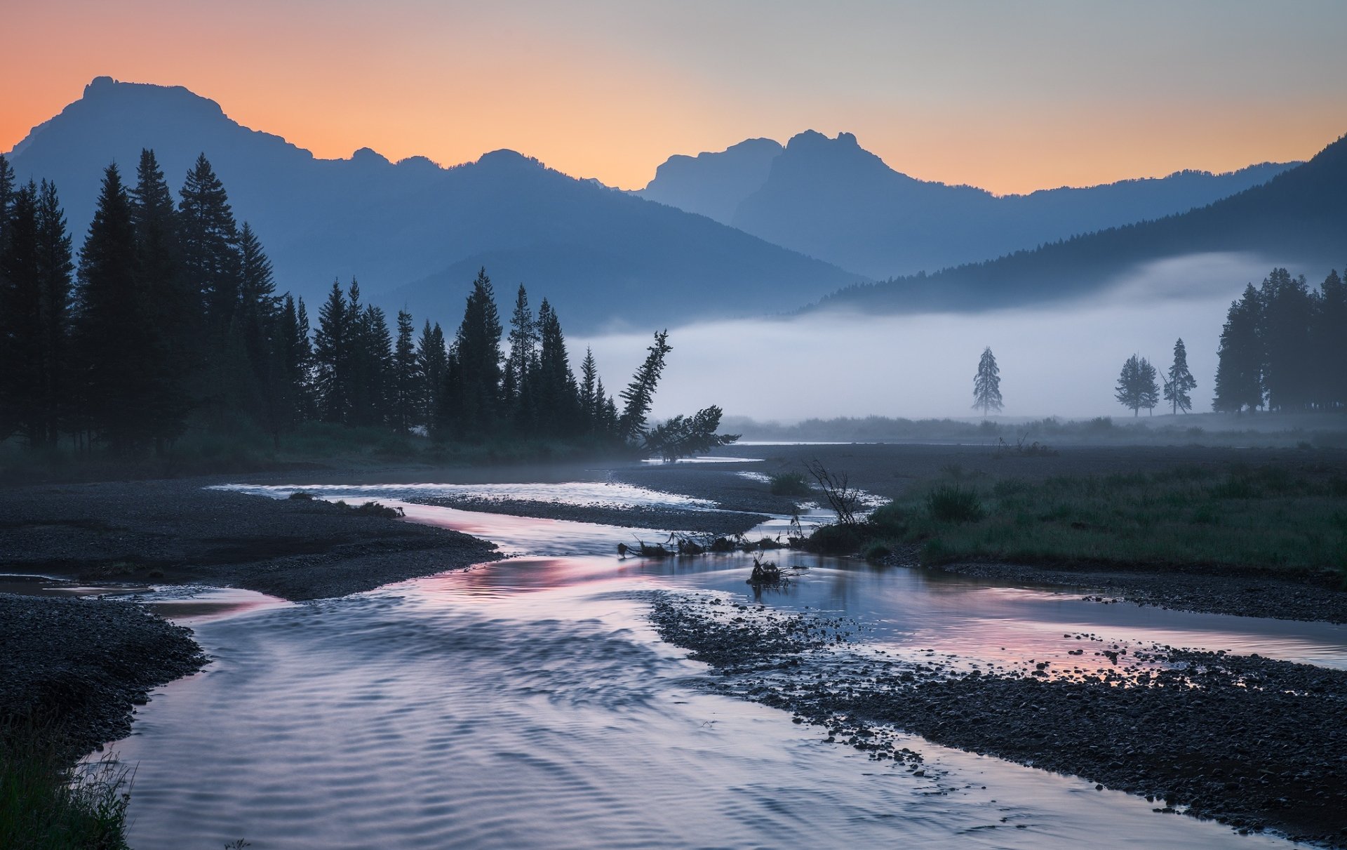 Download Fog Nature Landscape River HD Wallpaper | 2048x1292 ...