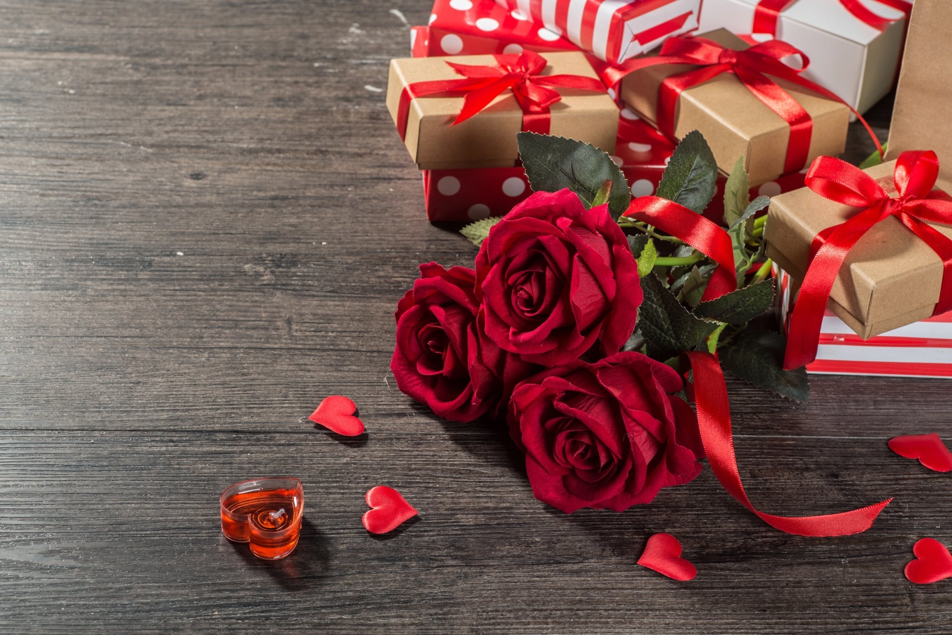 Download Romantic Gift Rose Heart Love Flower Holiday Valentine's Day ...