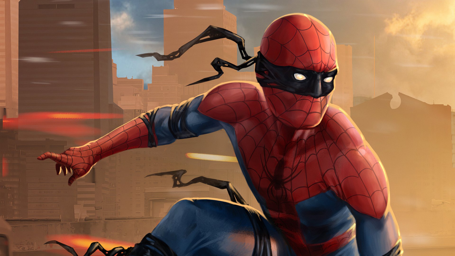 Download Comic Spider Man HD Wallpaper by Denis Khayrulin
