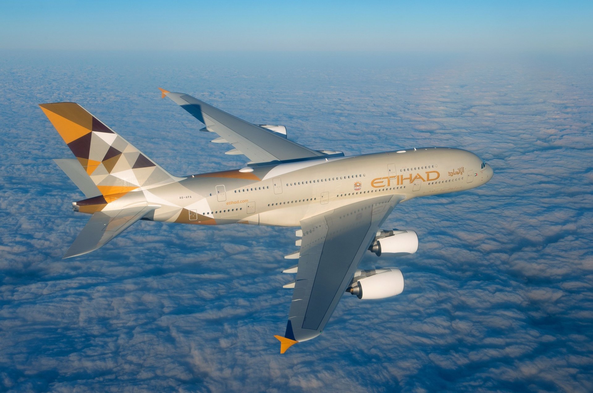 Download Etihad Airways Cloud Aircraft Airbus Passenger Plane Vehicle ...