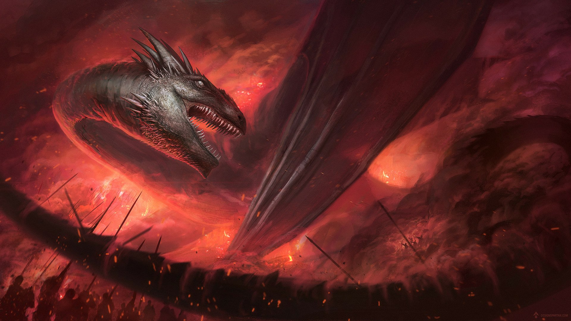 Download Fantasy Dragon HD Wallpaper by Gaetan Weltzer