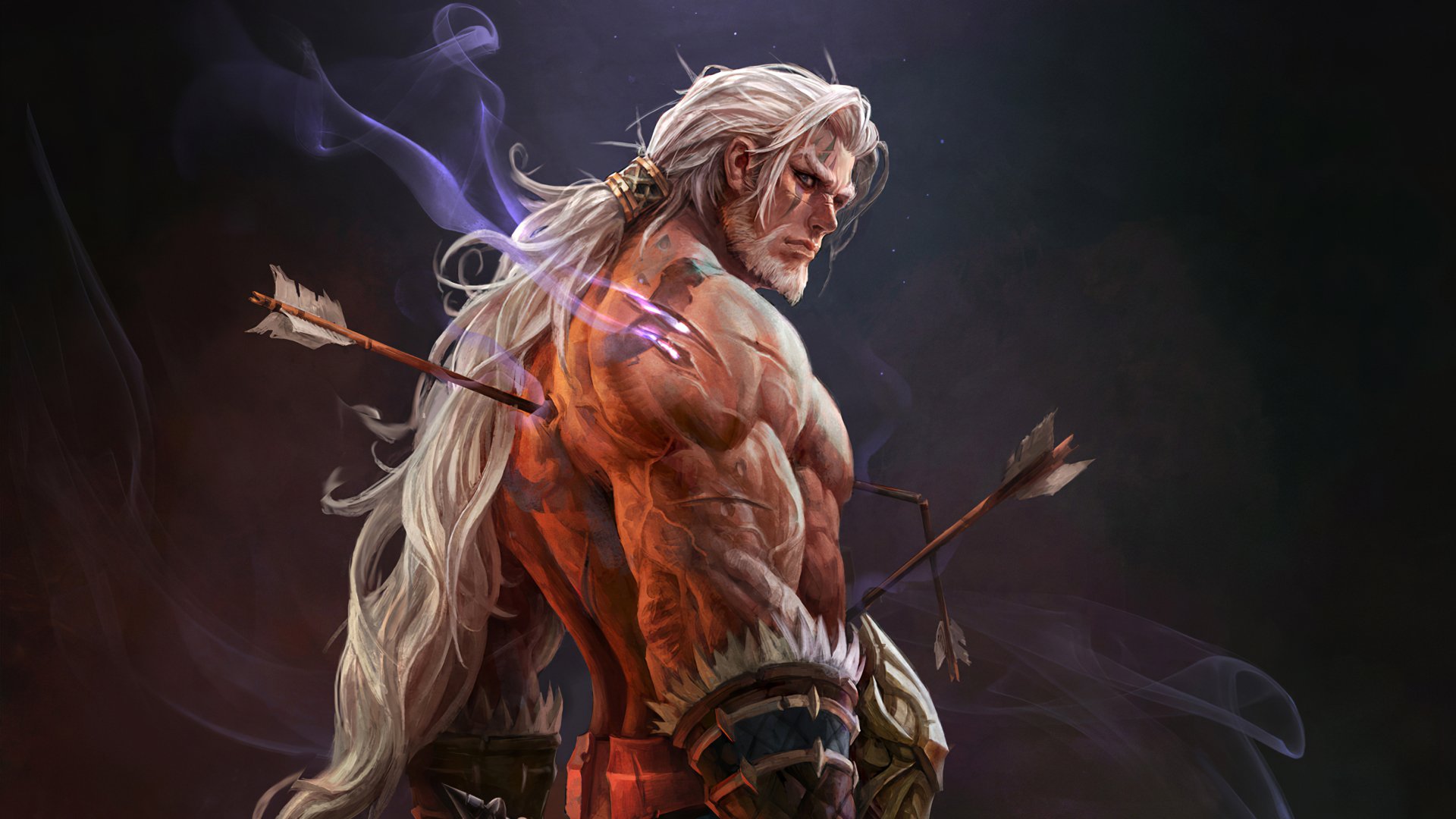 Download Barbarian White Hair Fantasy Warrior Fantasy Warrior HD ...