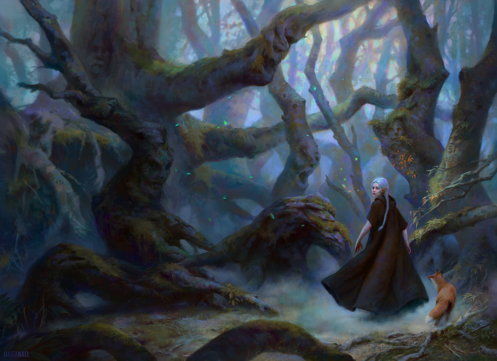Enchanted Forest: Elf’s Mystical Walk with the Fox – HD Fantasy ...