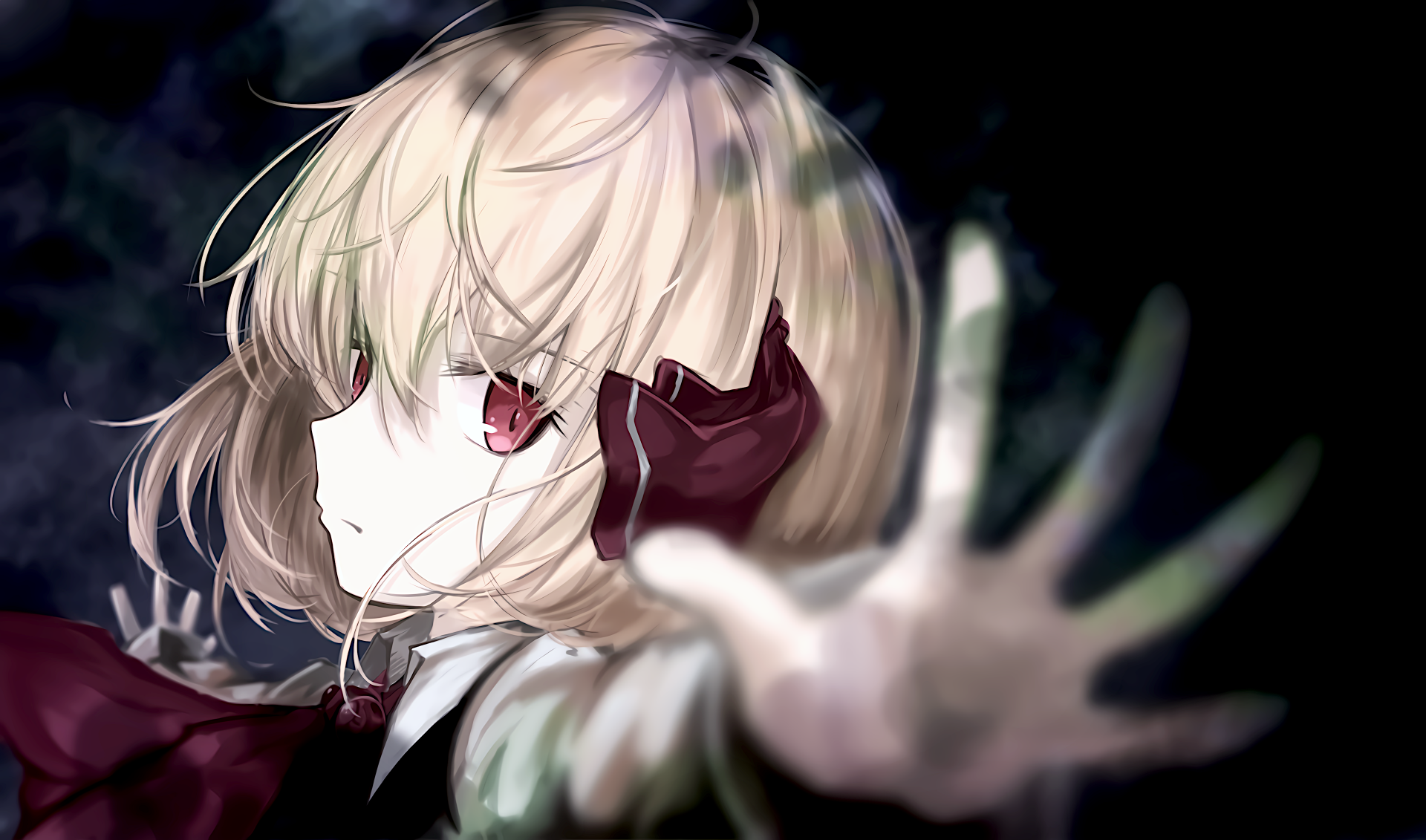 Rumia's Shadow Reach – 4K Ultra HD Touhou Anime Wallpaper by りたー