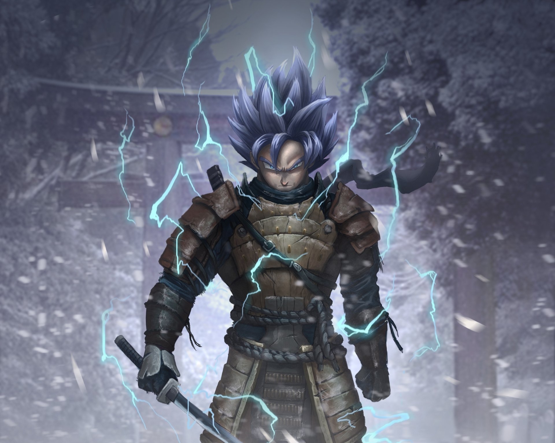 Download Samurai Goku Anime Dragon Ball Anime Samurai HD Wallpaper by ...