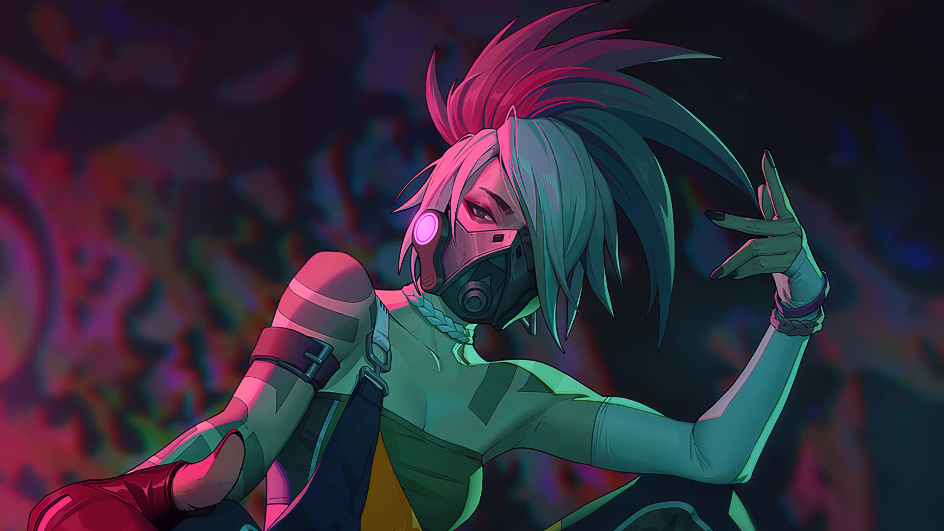 Akali in Action: 4K Ultra HD League of Legends Wallpaper by c home ...