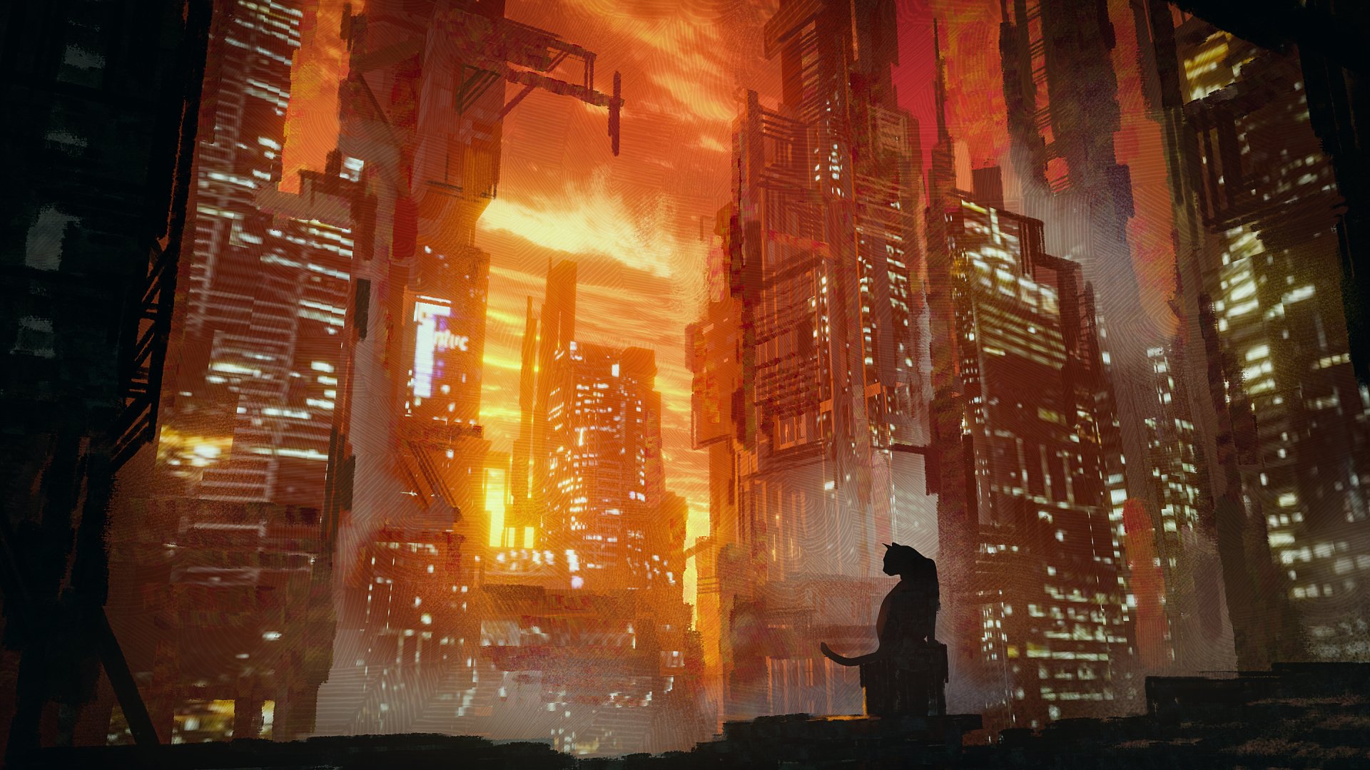 Download Futuristic Building Cat Sci Fi City Sci Fi City Futuristic ...