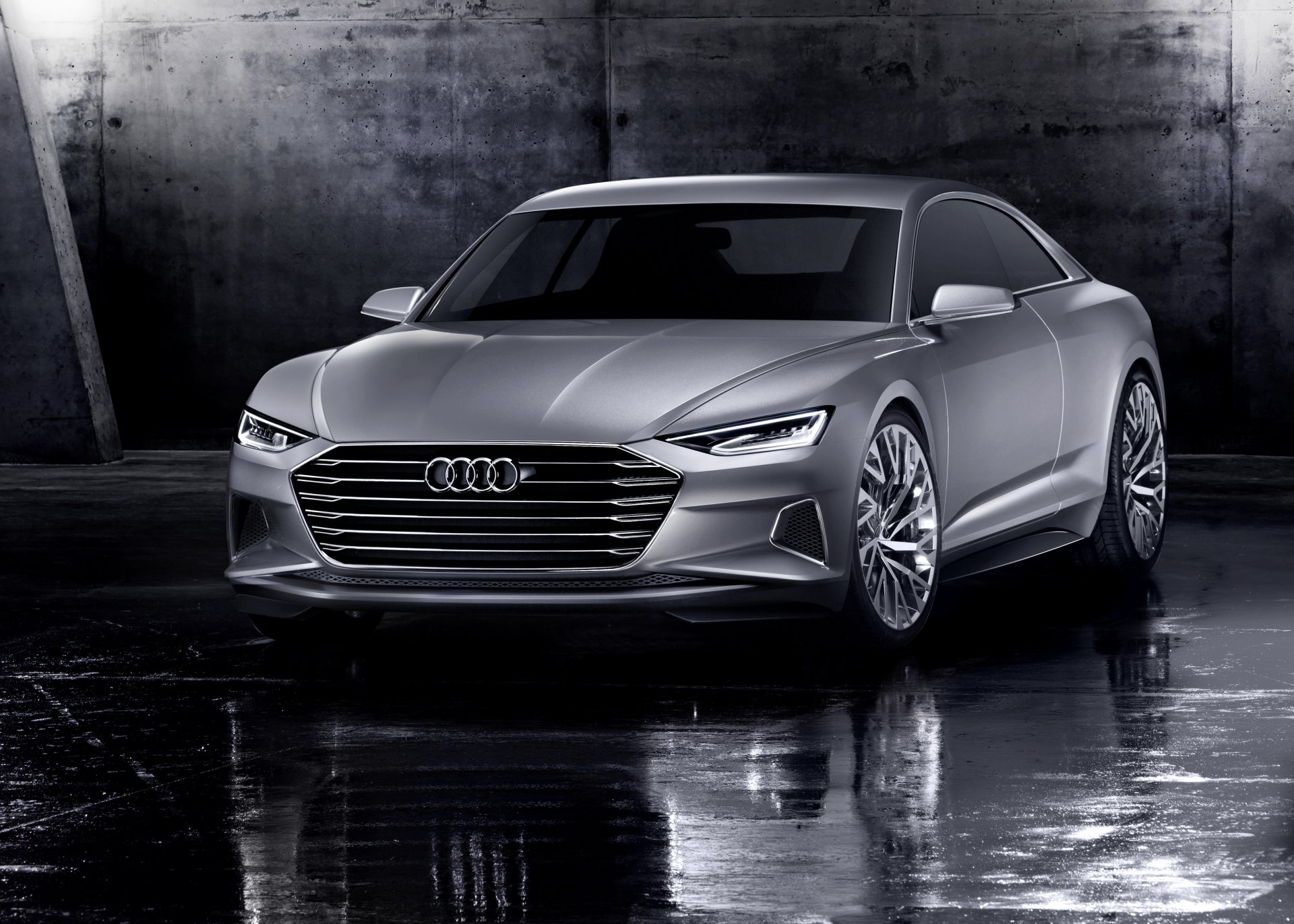 Download Compact Car Silver Car Car Audi Vehicle Audi Prologue 4k Ultra ...