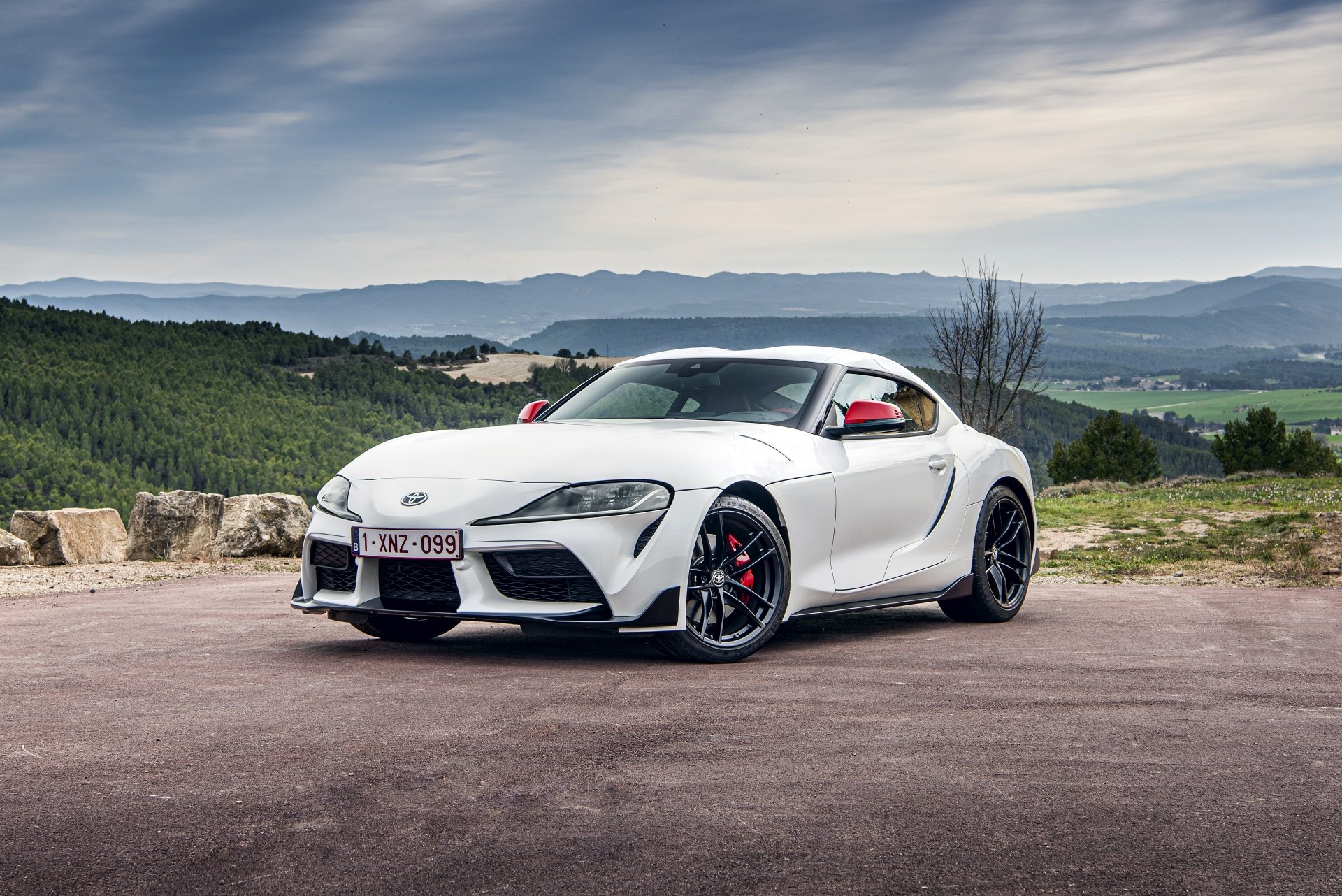 Pristine White Toyota GR Supra — 4K Ultra HD Wallpaper