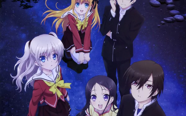 Charlotte Anime Characters HD Wallpaper