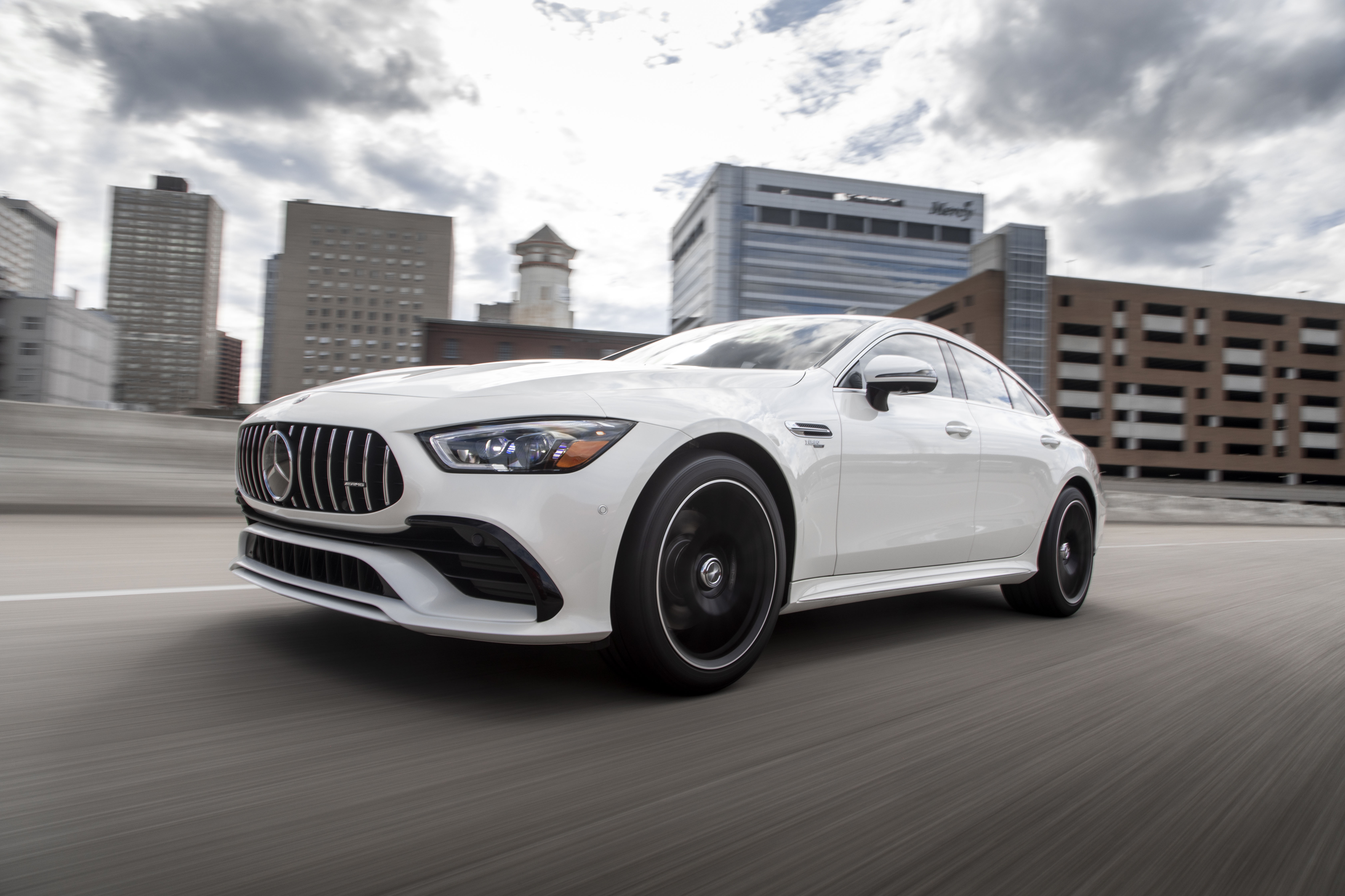 Download White Car Car Mercedes-AMG Mercedes-AMG GT 43 Vehicle Mercedes ...