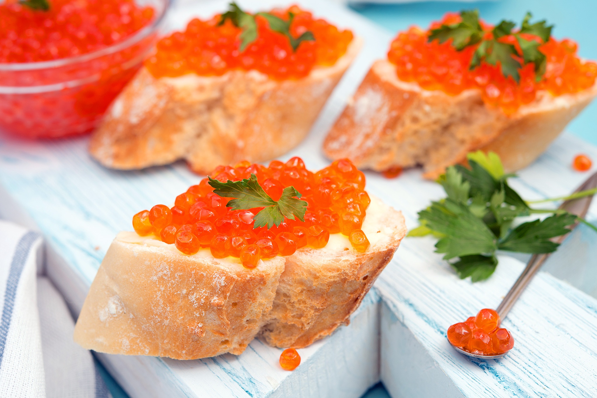 Download Still Life Seafood Bread Food Caviar HD Wallpaper