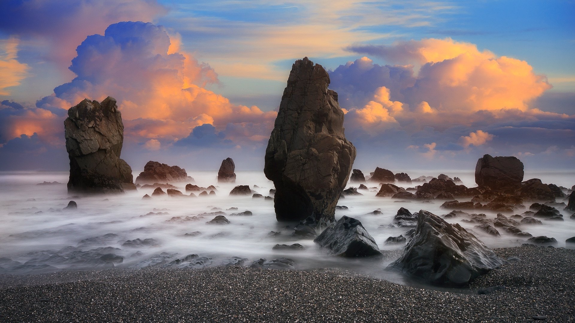 Download Horizon Cloud Nature New Zealand Landscape Sea Sky Rock HD ...