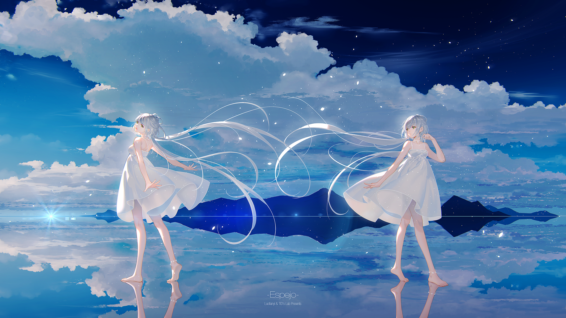 Dreamscape Reflections: Luo Tianyi's Ethereal Sky Dance in HD by TID