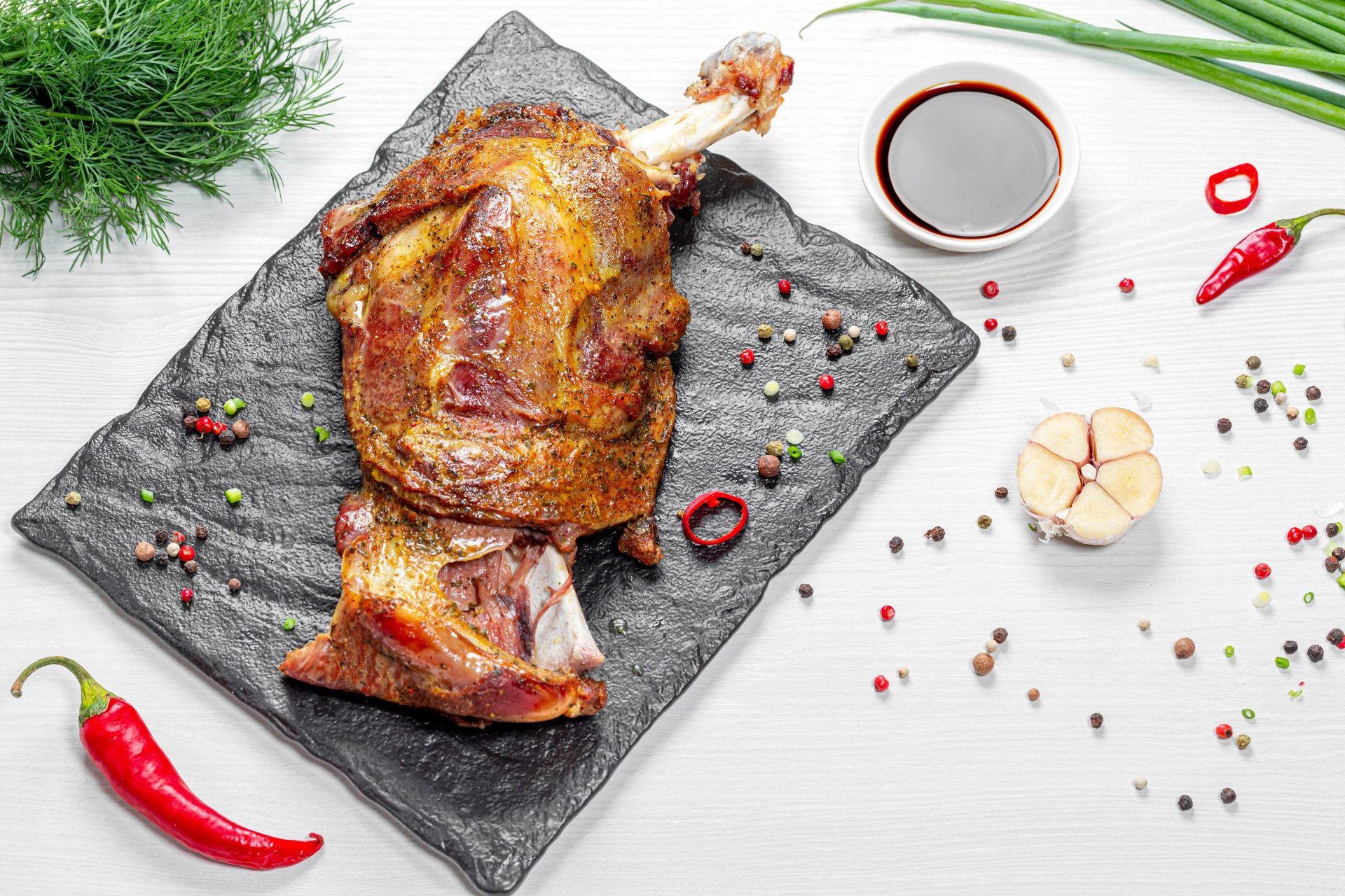 Download Still Life Pepper Food Meat 4k Ultra HD Wallpaper