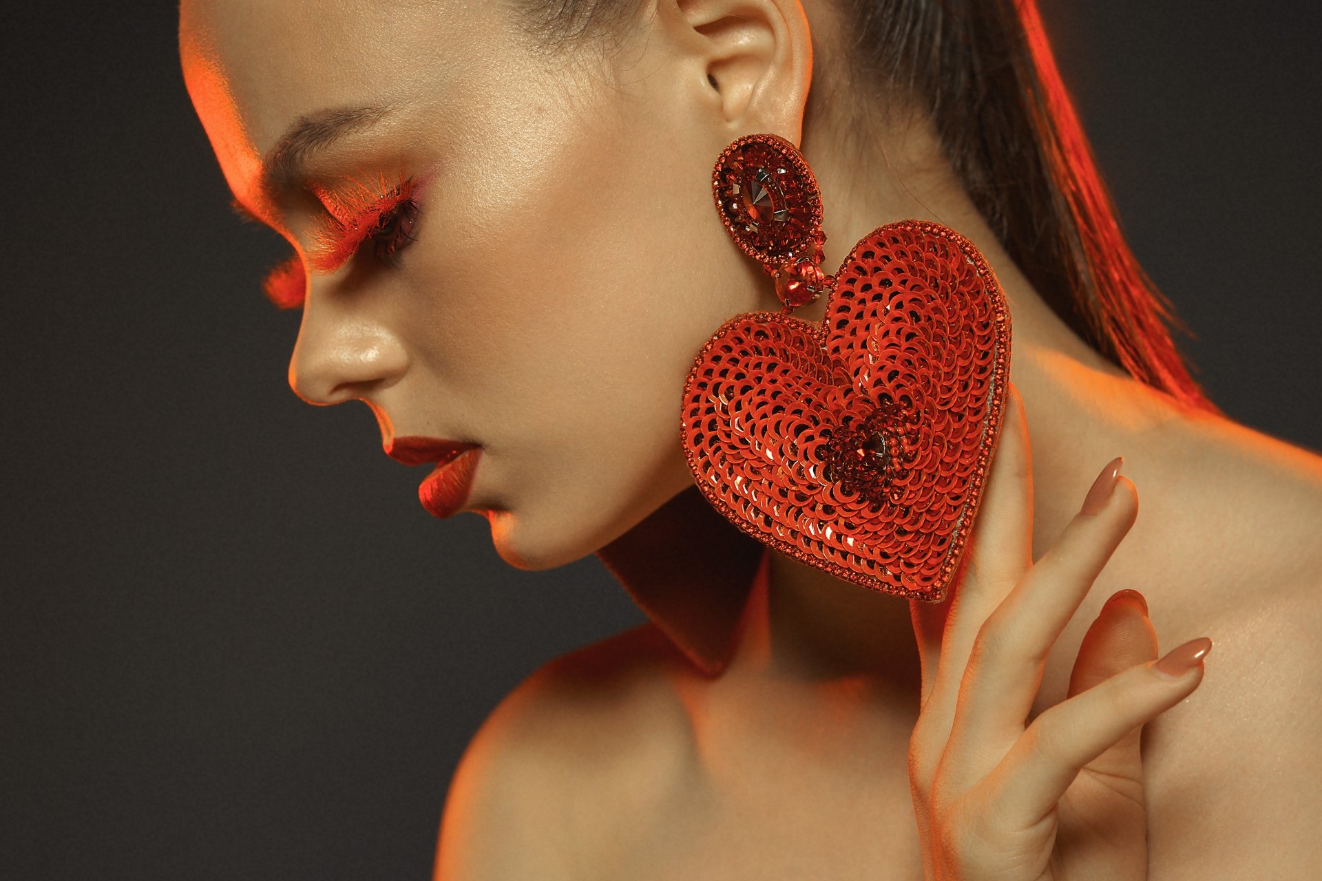 Download Profile Makeup Style Woman Face 4k Ultra HD Wallpaper