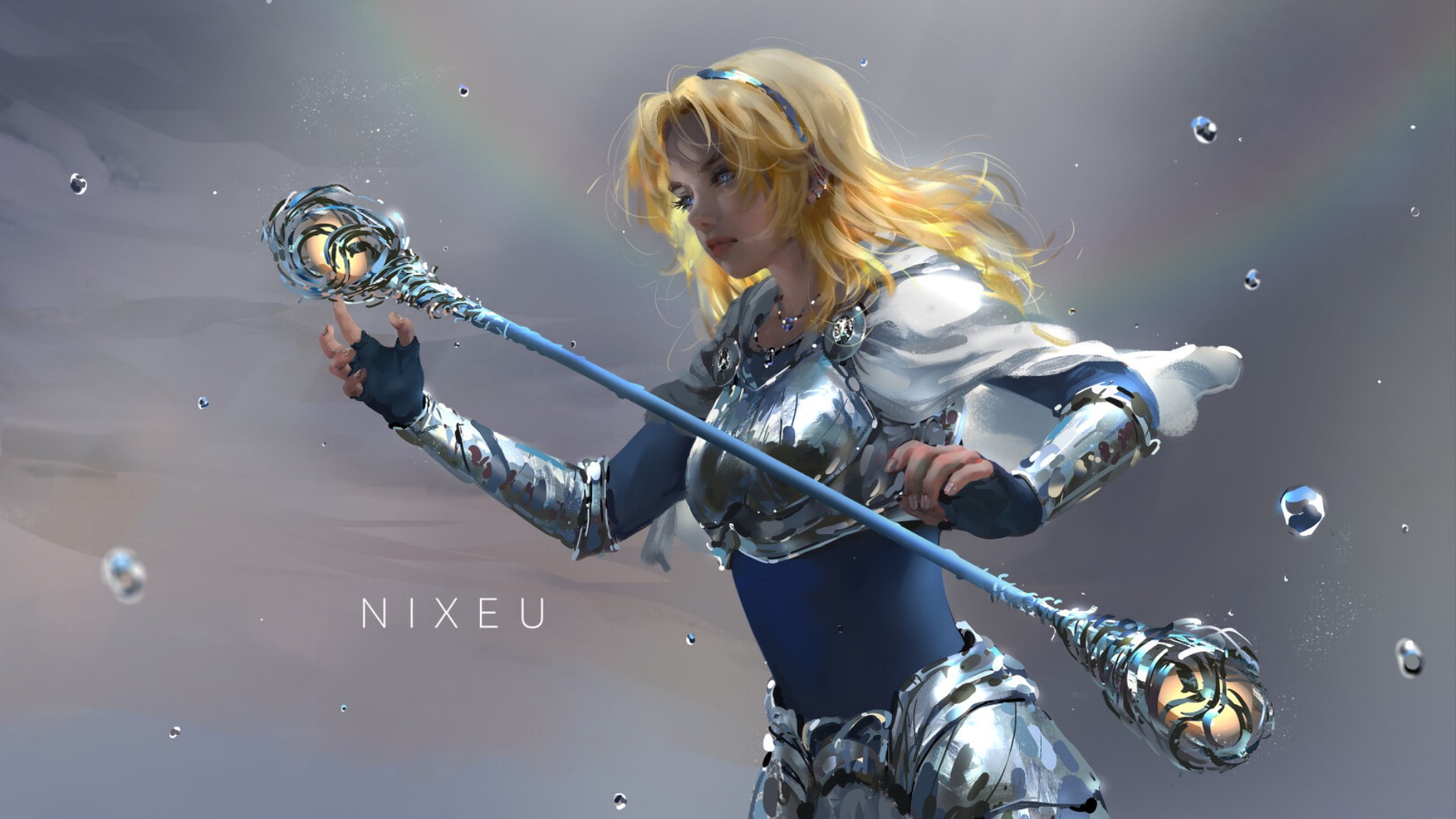 Lux Radiant Light: Blonde Warrior HD Wallpaper from League of Legends ...