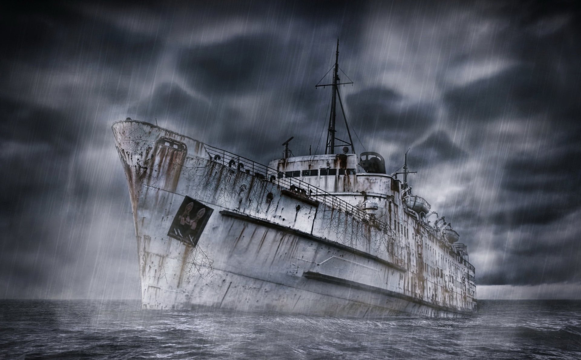 Download Ship Shipwreck Sea Vehicle Wreck HD Wallpaper