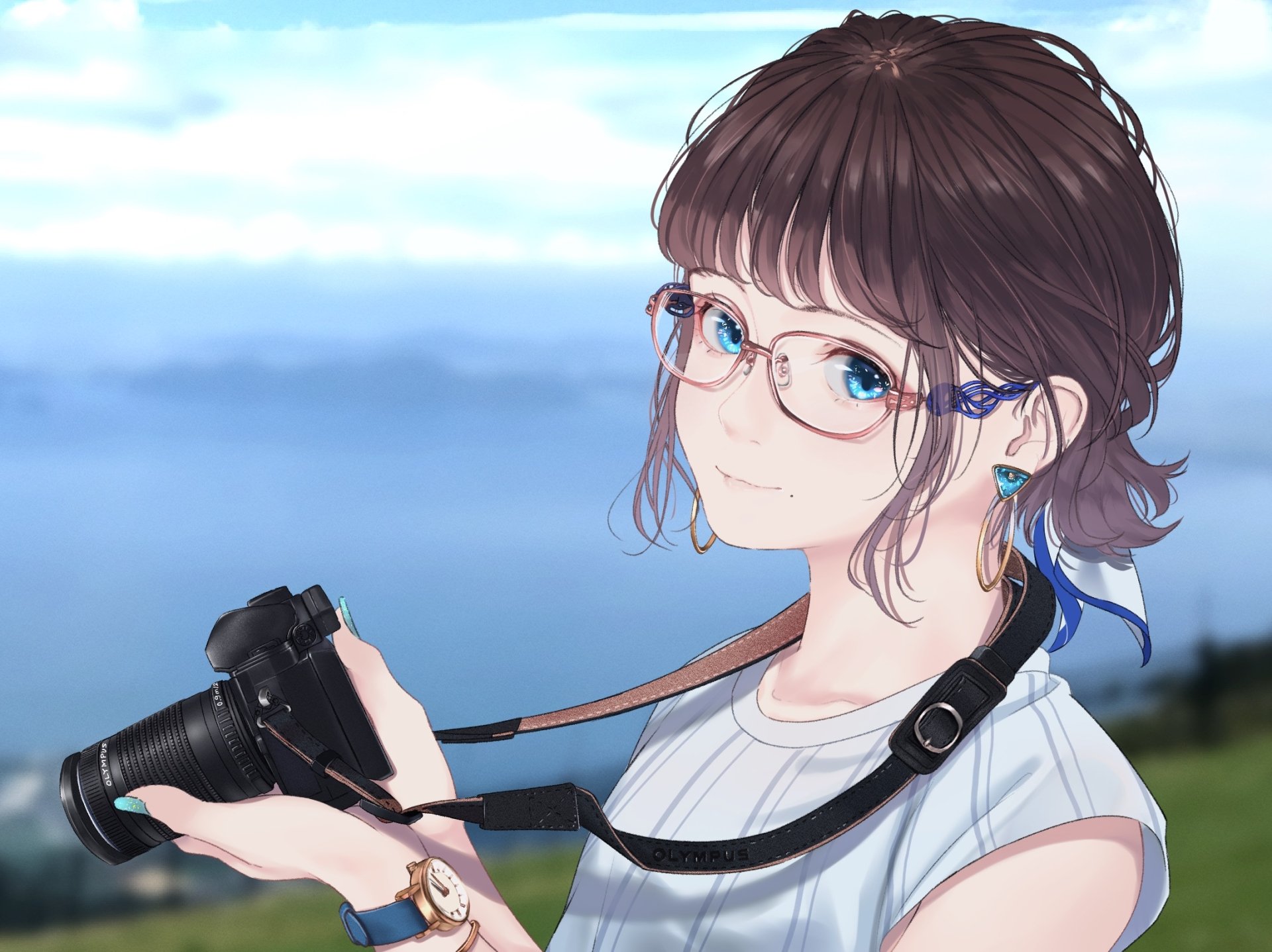 Download Camera Anime Original HD Wallpaper by サイトー