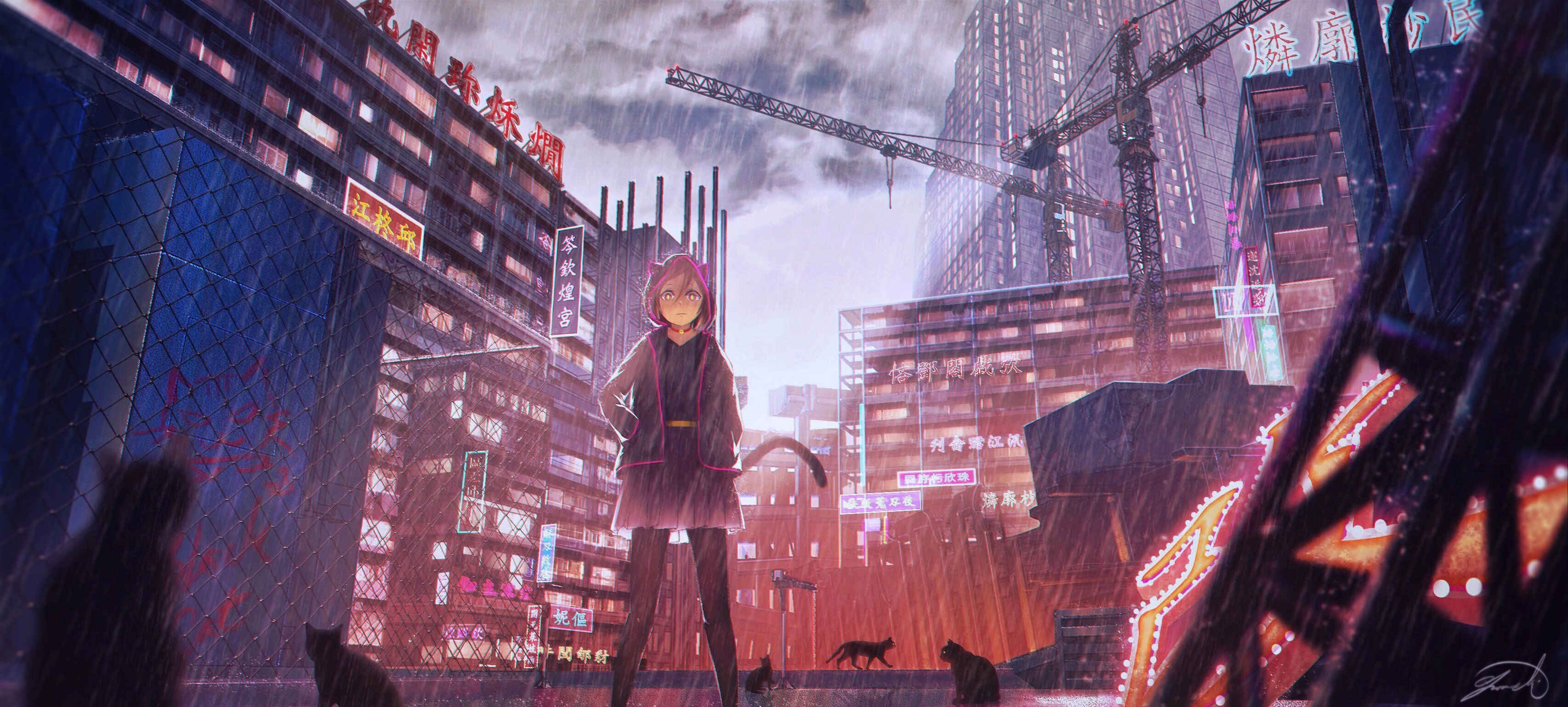 Download Anime Original HD Wallpaper by yomochi