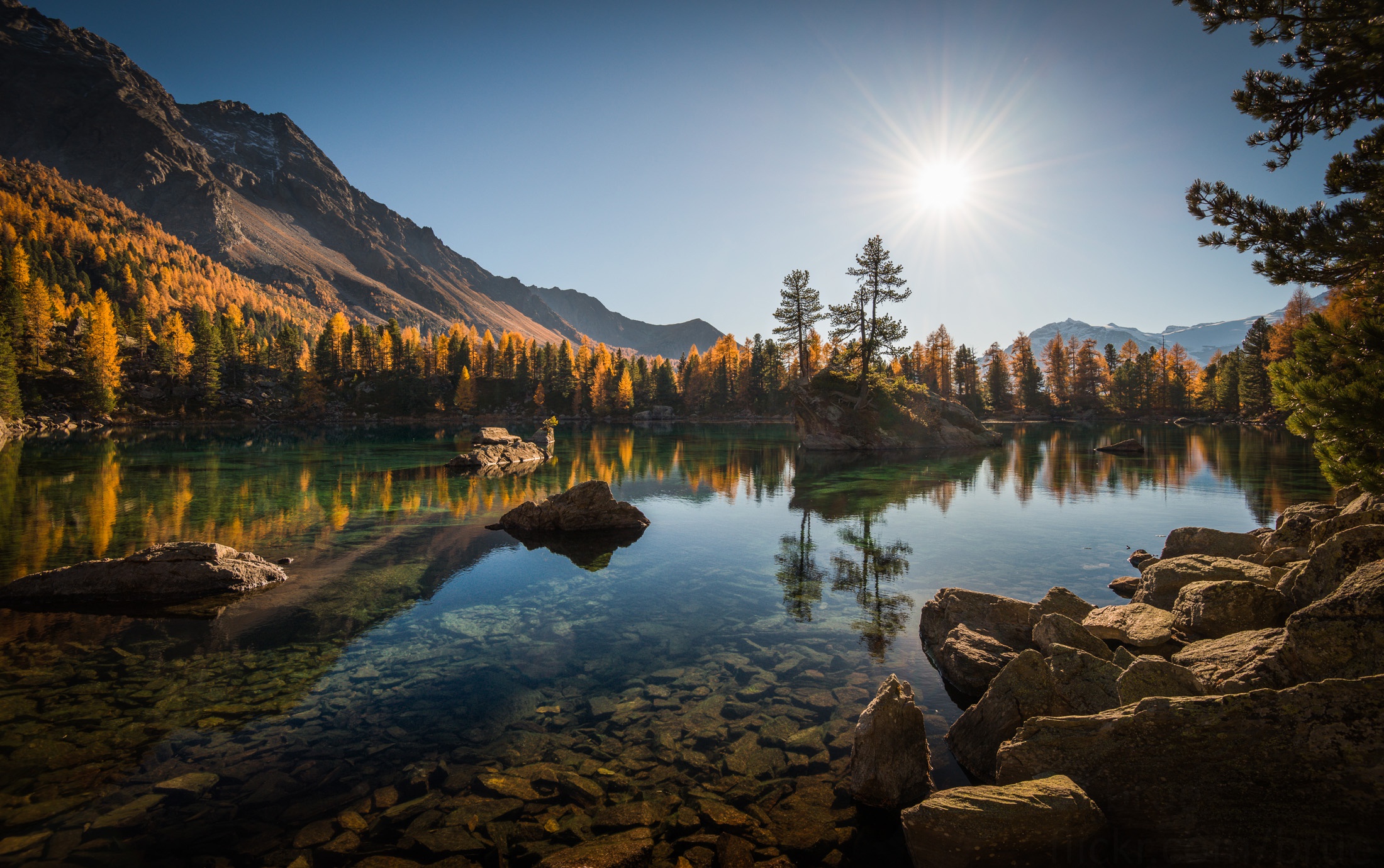 Download Stone Lago Di Saoseo Alps Switzerland Reflection Mountain ...