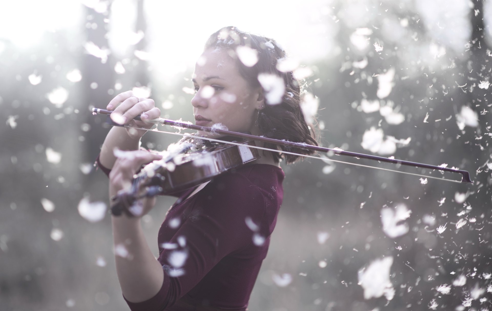 Download Violin Music Woman Mood 4k Ultra HD Wallpaper | 4972x3147 ...