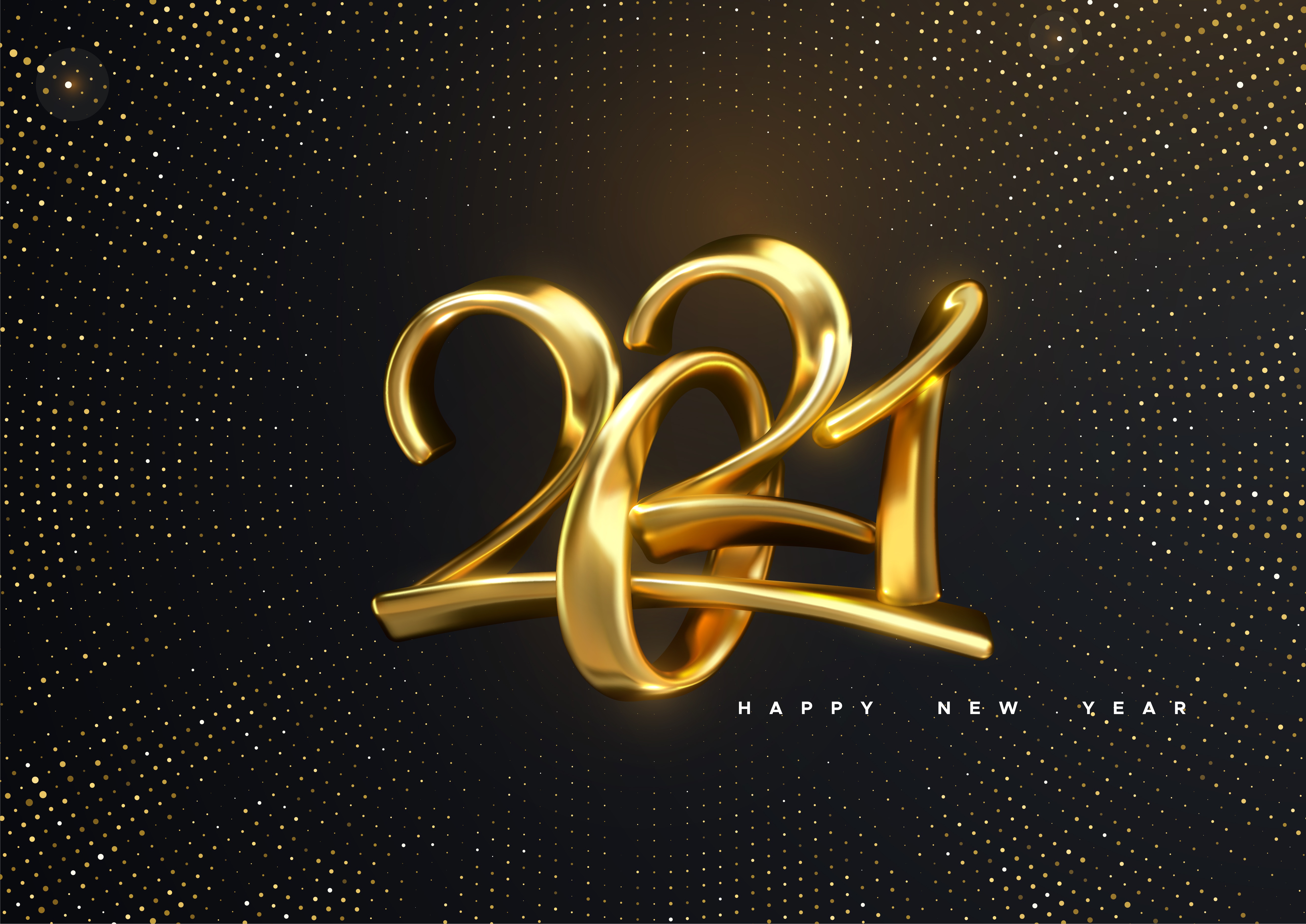 Download Happy New Year Holiday New Year 2021 4k Ultra HD Wallpaper