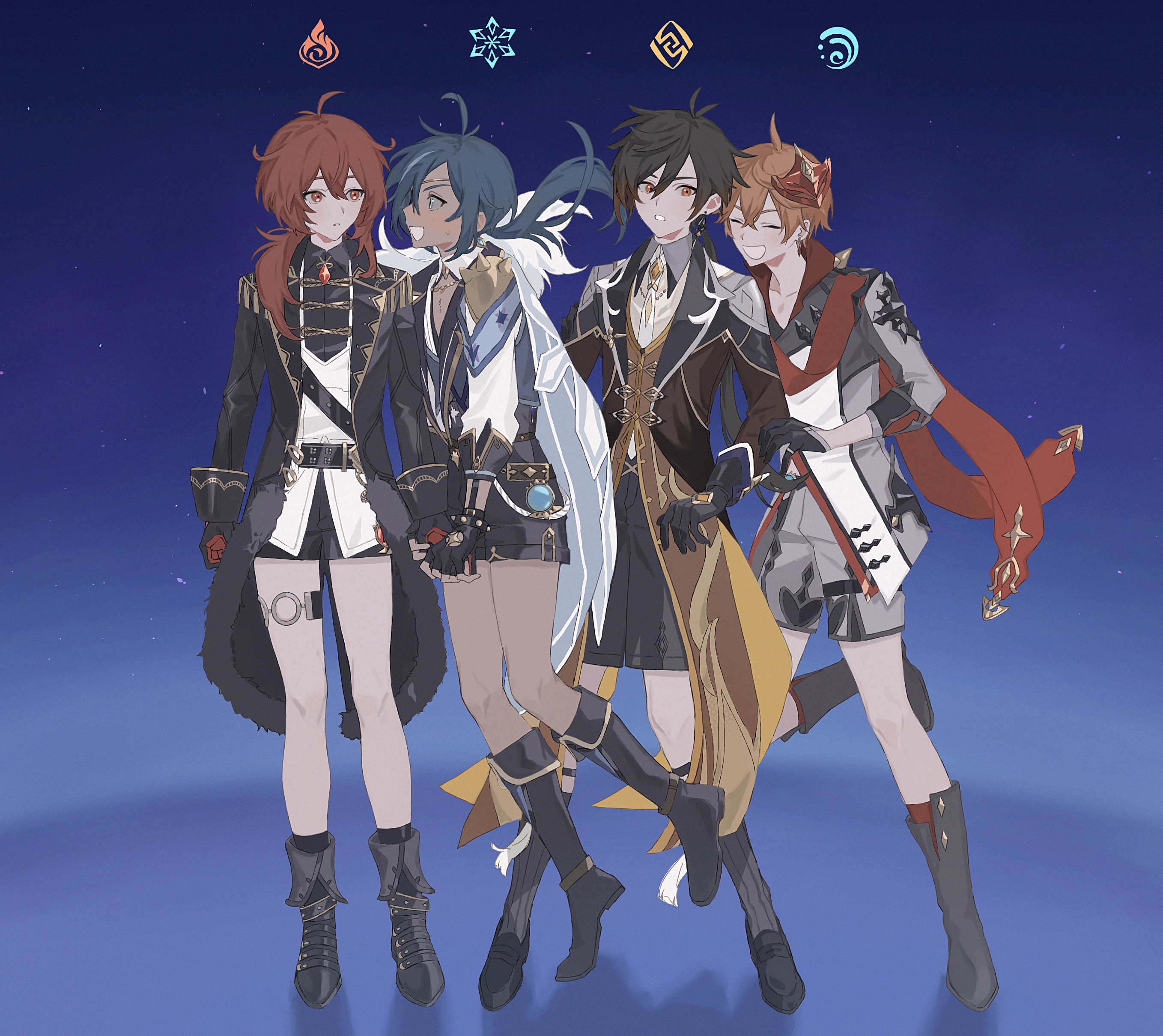 Download Diluc (Genshin Impact) Kaeya (Genshin Impact) Tartaglia Childe ...