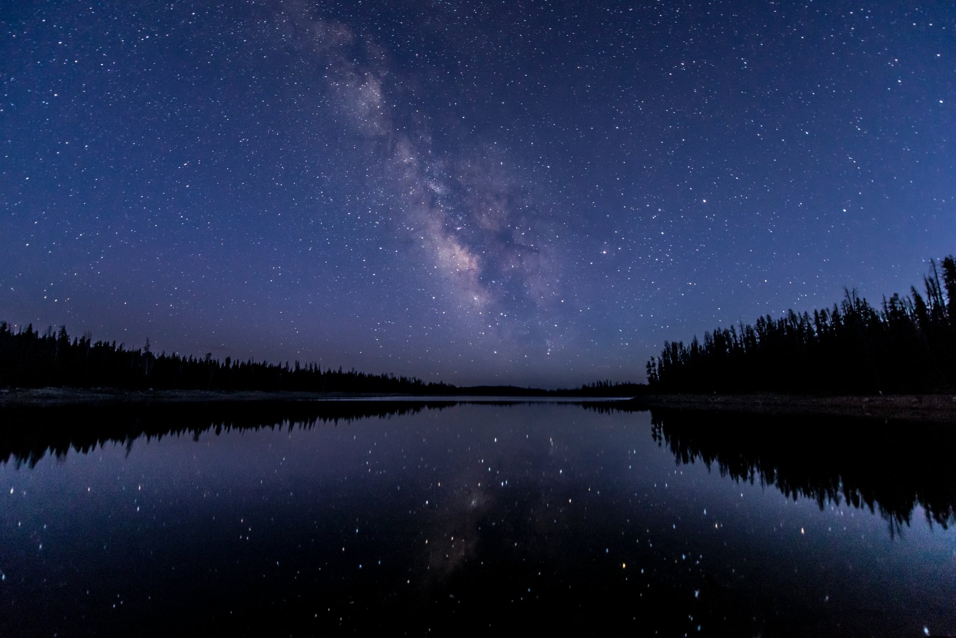 Download Milky Way River Star Sky Nature Night 4k Ultra HD Wallpaper