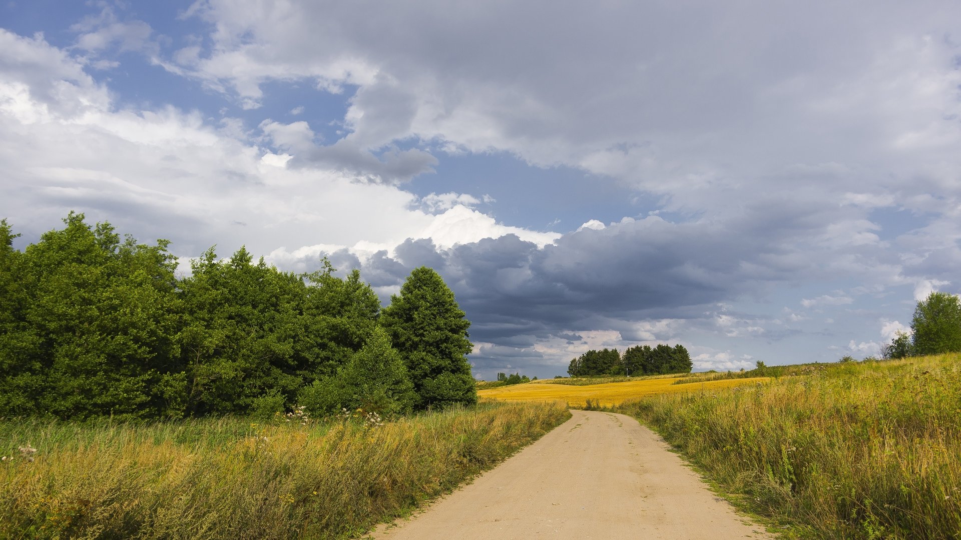 Download Cloud Grass Sky Field Road Man Made Path 4k Ultra HD Wallpaper ...
